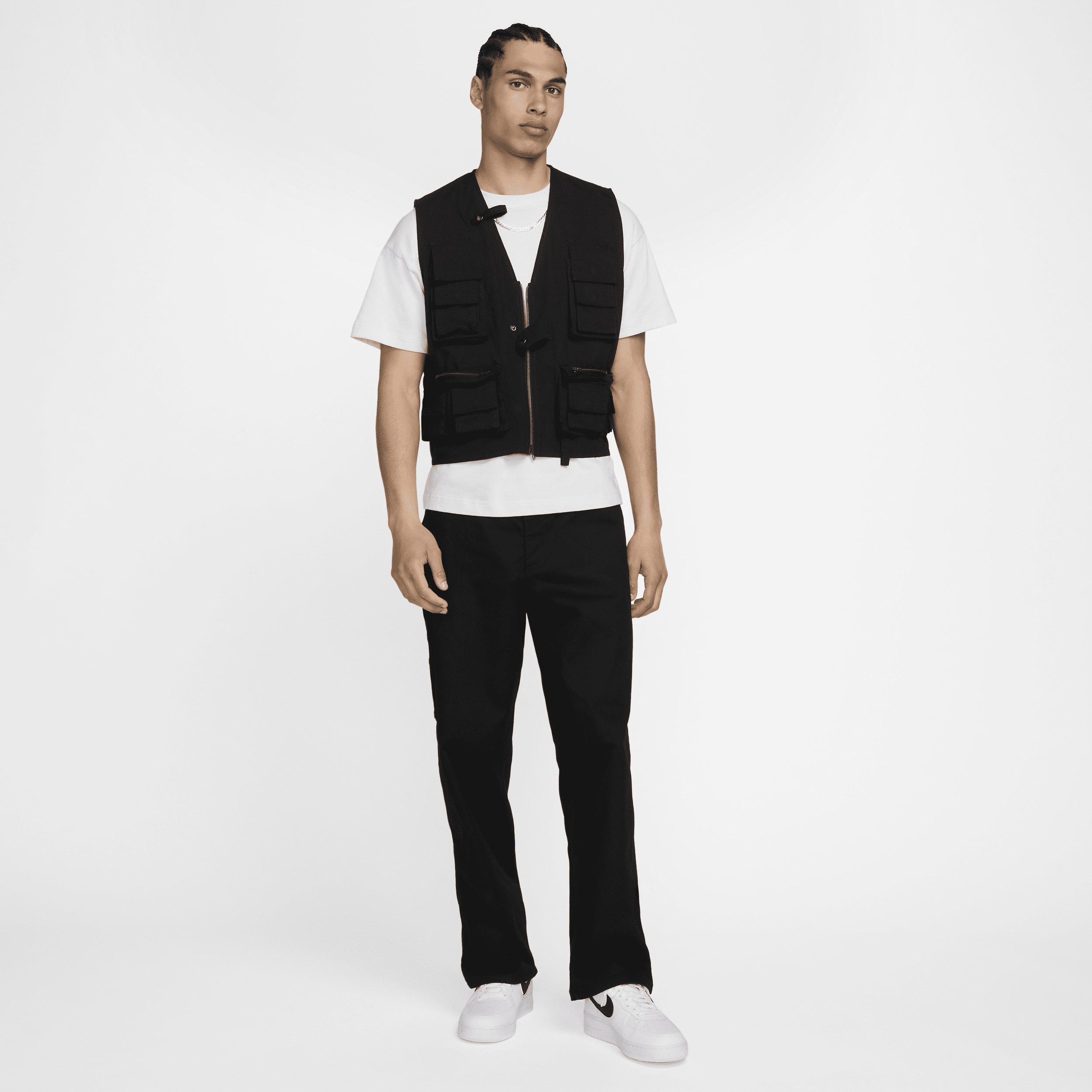 Nike Life Utility Vest In Black - 30% Off | Editorialist