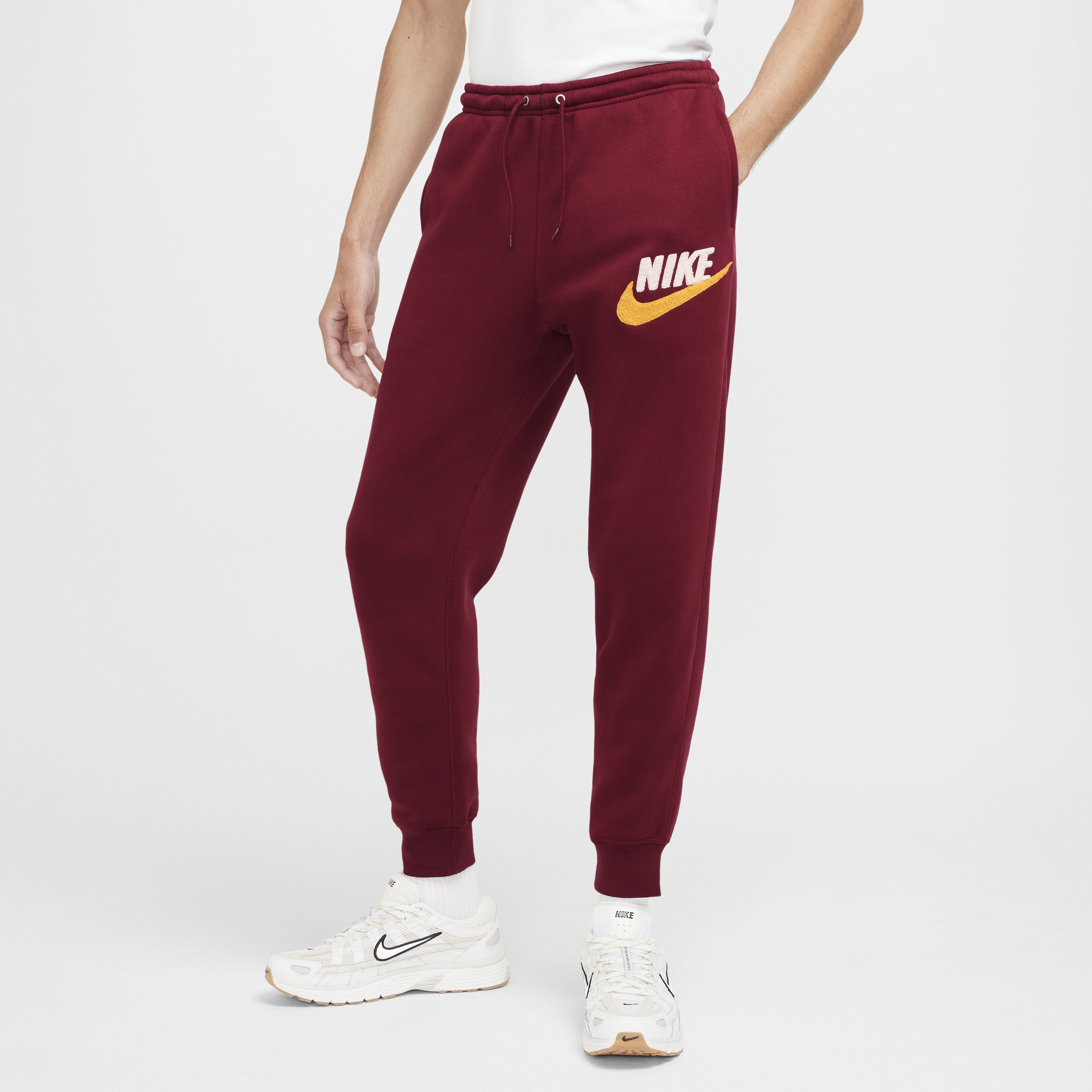 maroon nike joggers