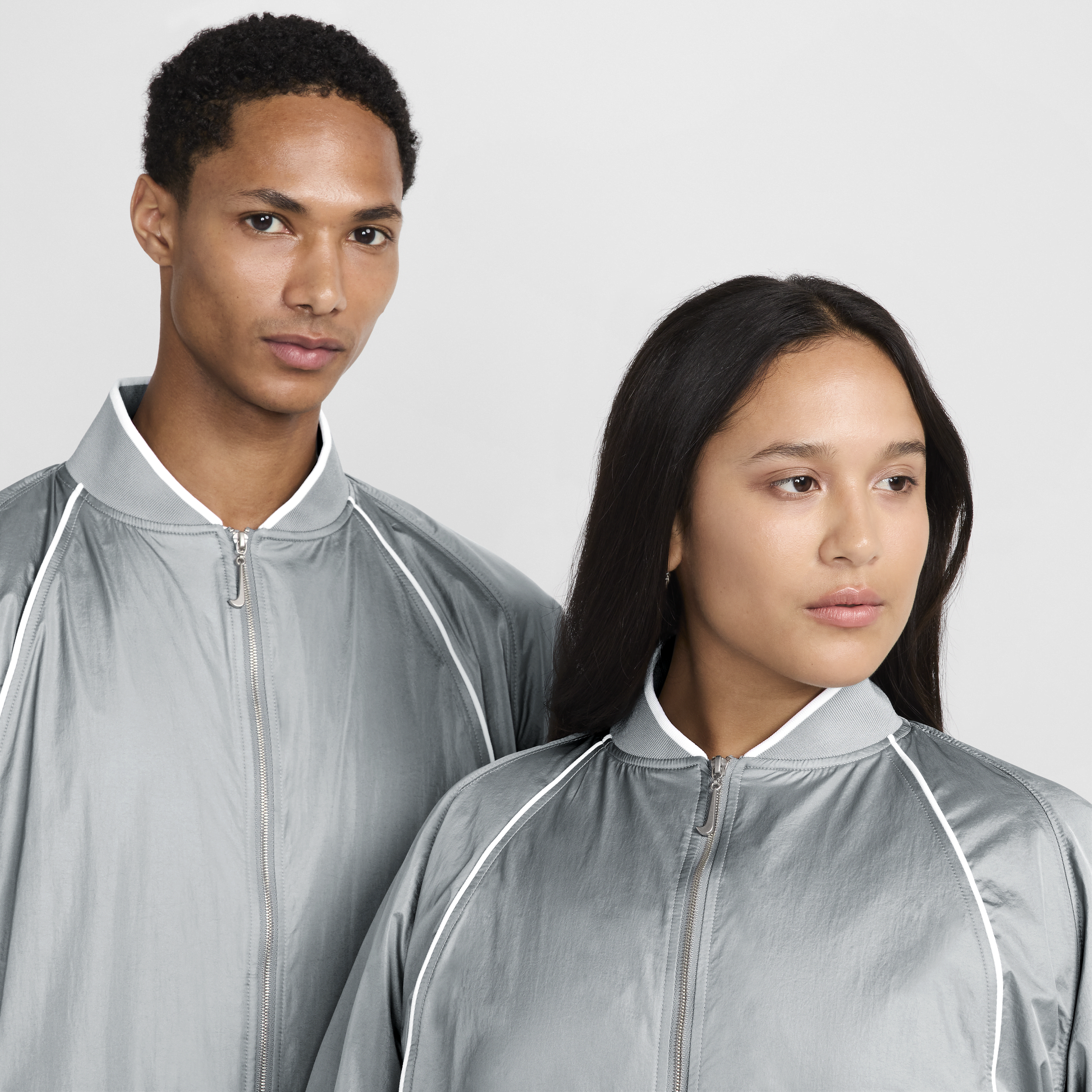 Nike X Jacquemus Track Jacket - Grey | Editorialist