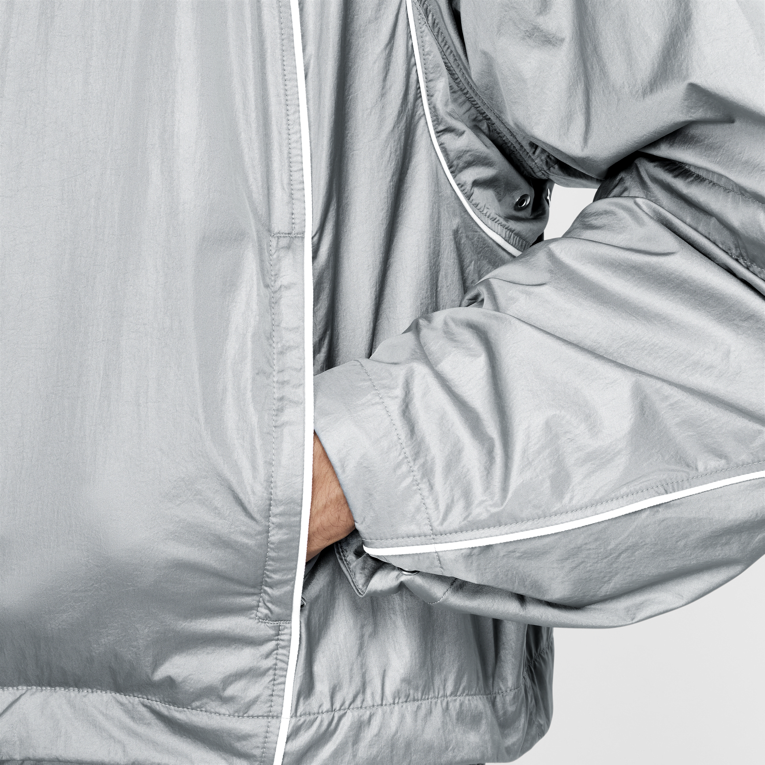 Nike X Jacquemus Track Jacket - Grey | Editorialist
