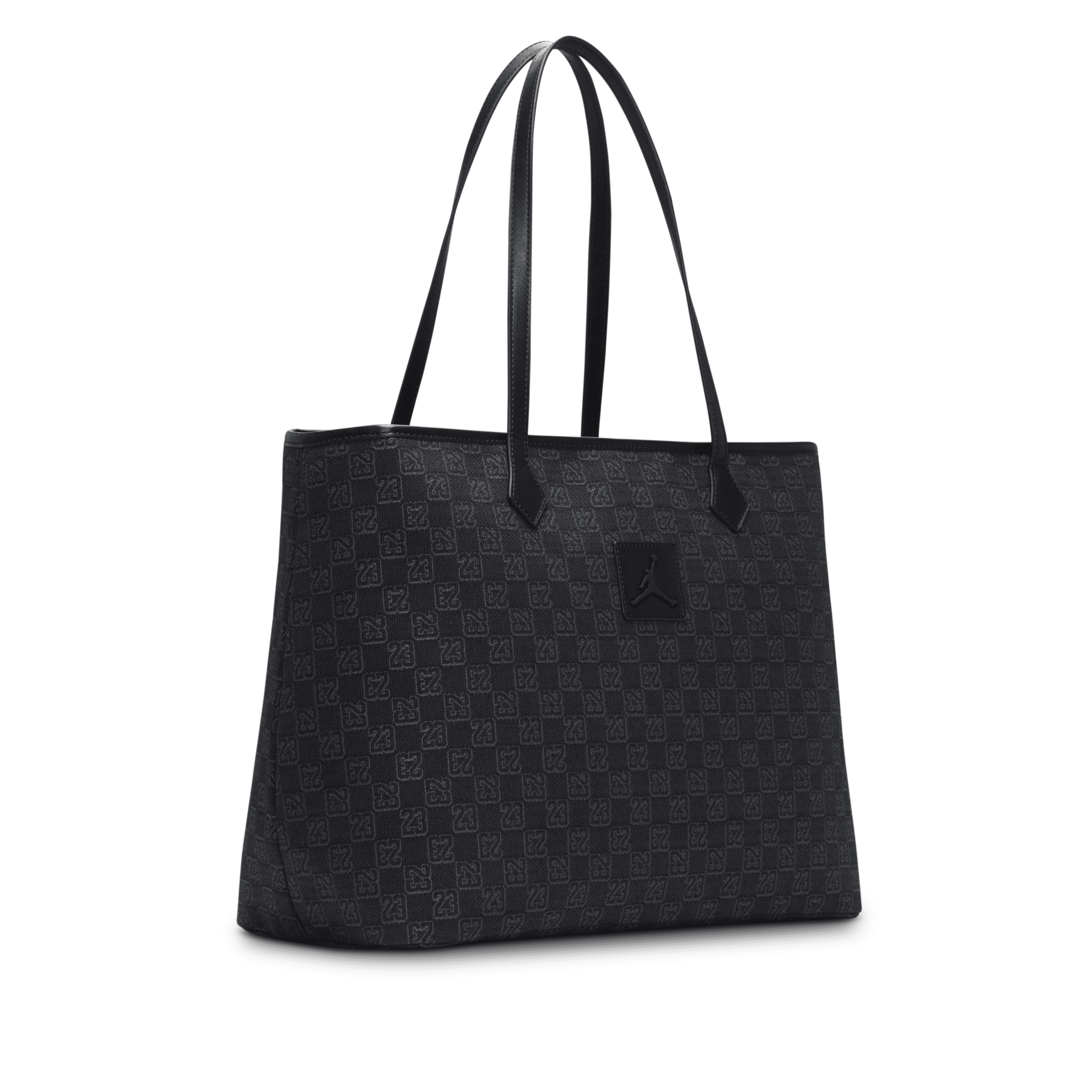 【極美品】JORDAN BRAND MONOGRAM TOTE BLACK　L 極美品】JORDAN BRAND MONOGRAM TOTE BLACK L
