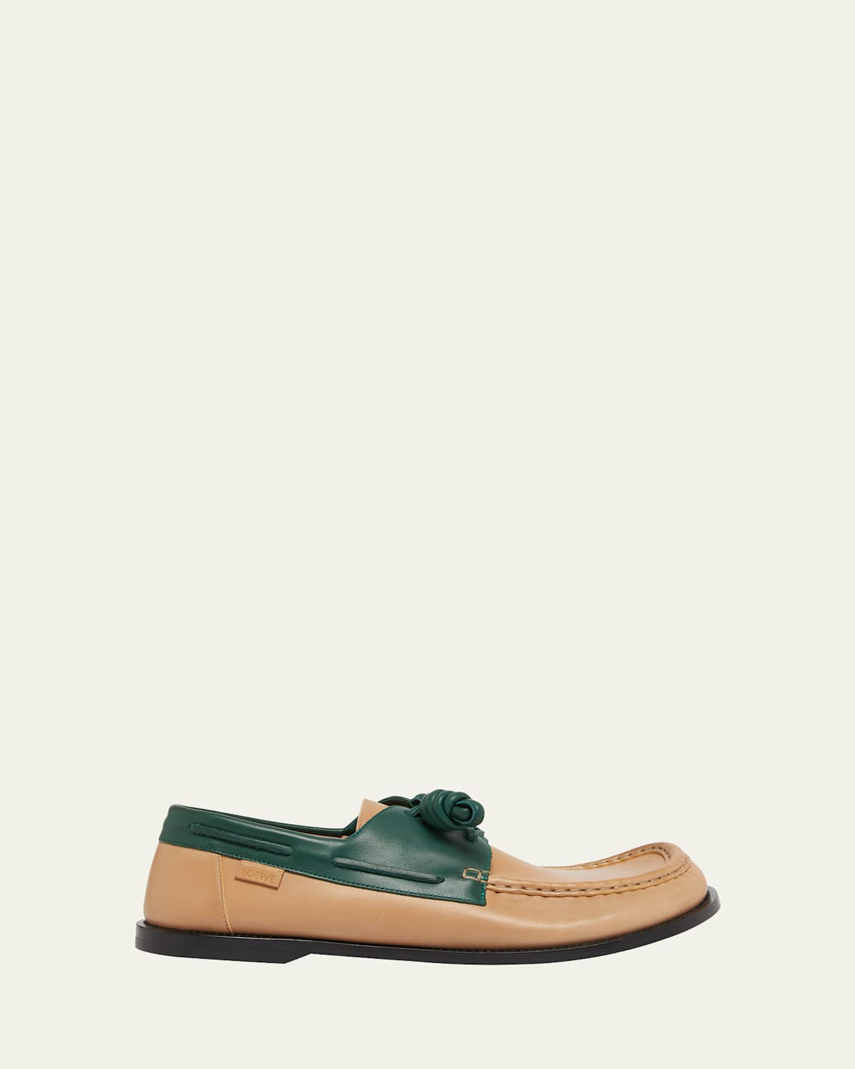 Loewe Campo Boat Shoes - Black/Brown | Editorialist Loewe Campo Boat Shoes - Black/Brown | Editorialist