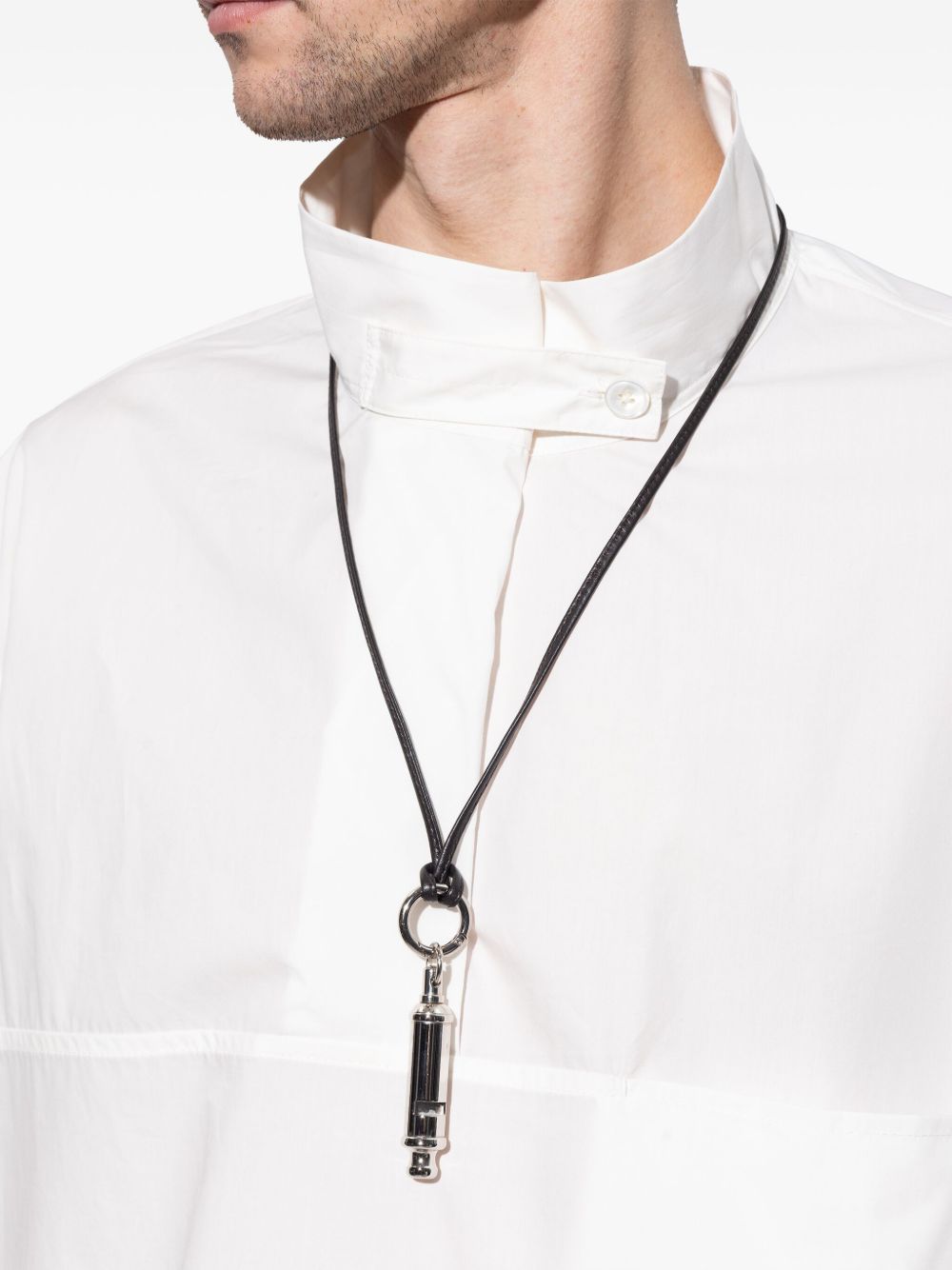 Lemaire Acme Whistle Pendant Necklace - Silver | Editorialist