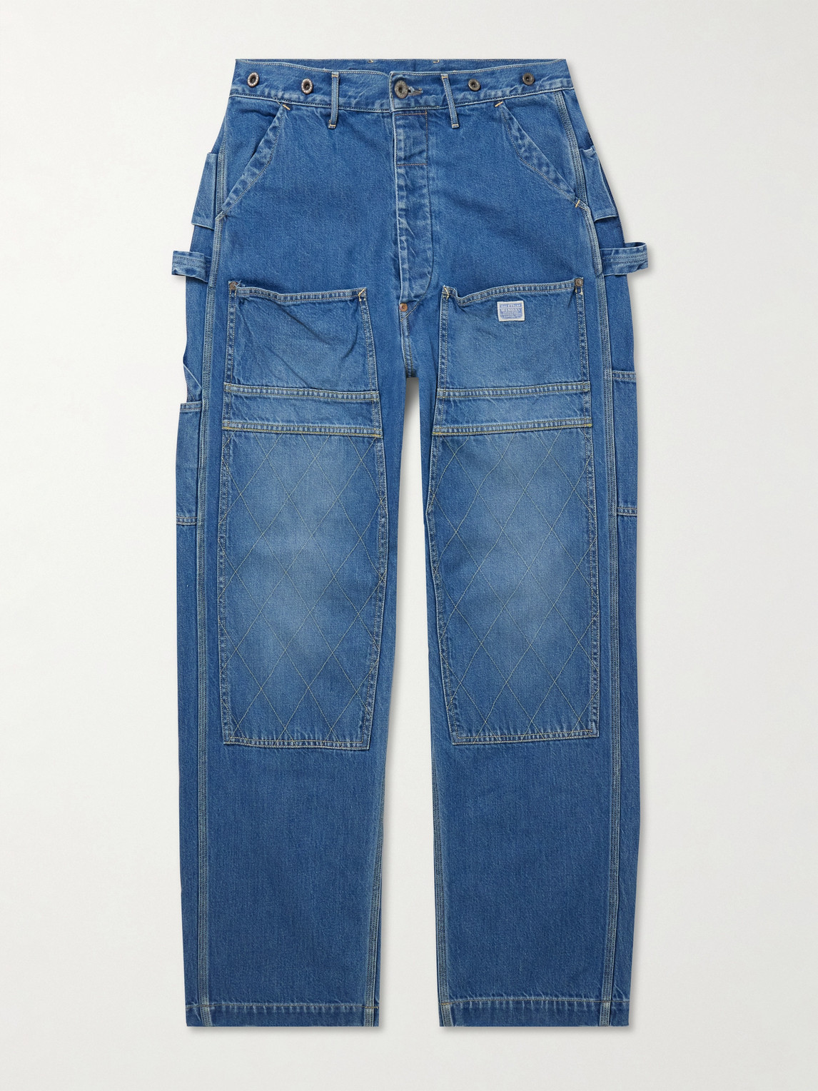 KAPITAL Lumber Straight-Leg Panelled Jeans