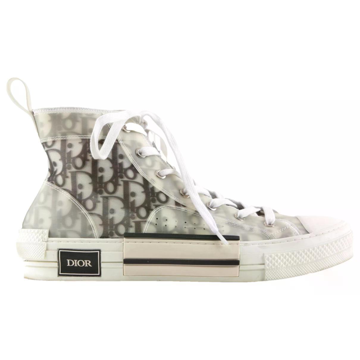 Dior B23 Leather High Trainers In White 14% Off Editorialist