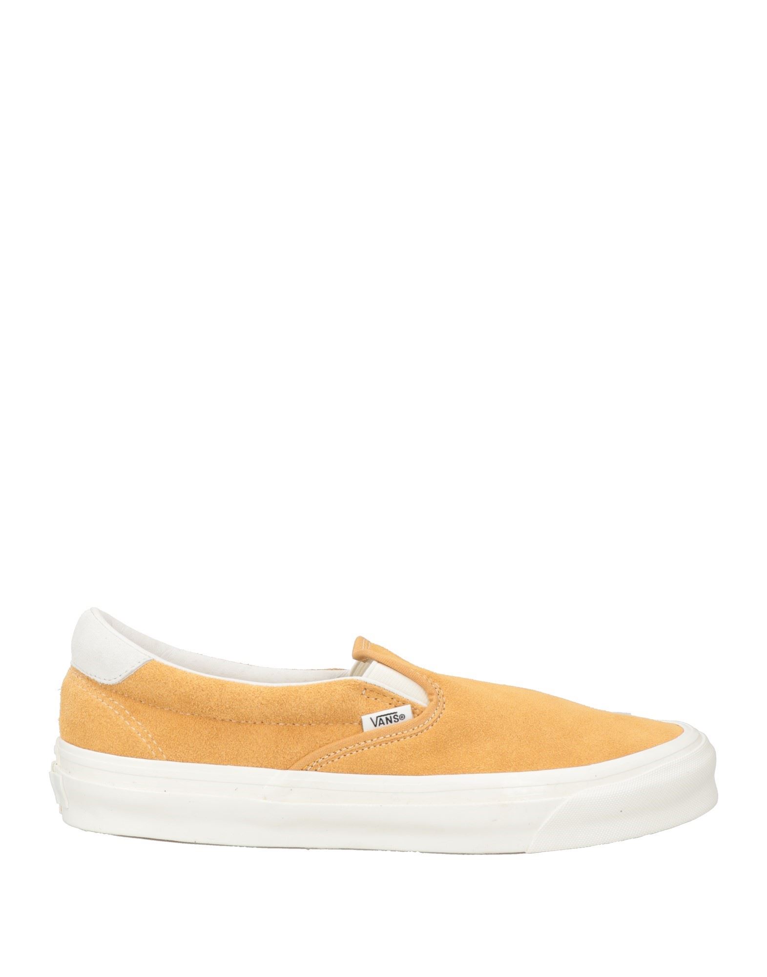 Vans Vault Leather Slip-On Sneakers In Yellow 43% Off Editorialist