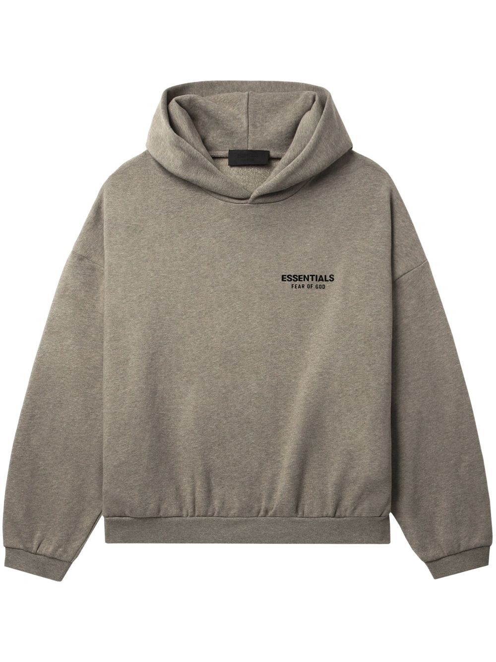 Fear Of God Logo-Print Hoodie - Grey - 49% Off | Editorialist