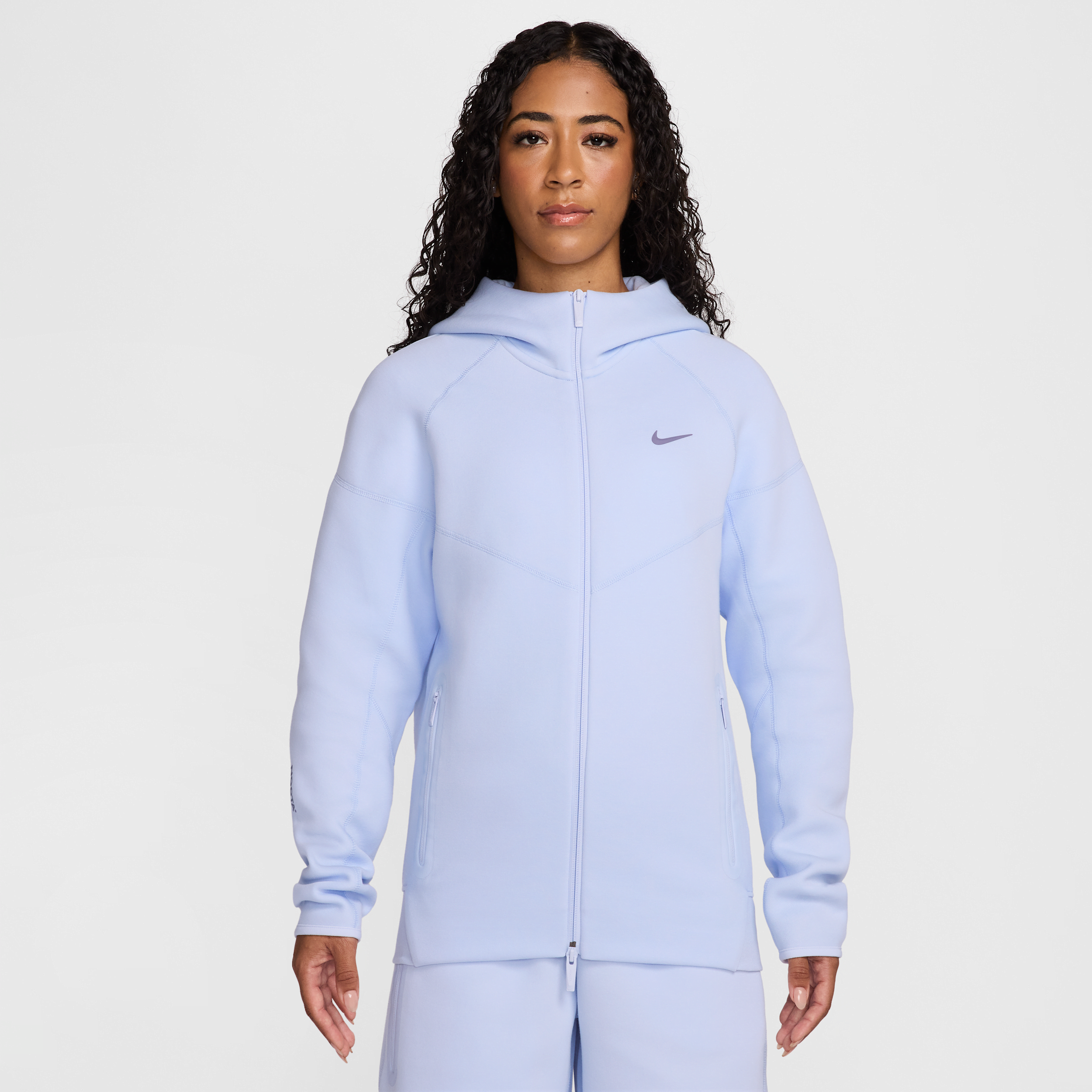 Nike Nocta Tech Fleece Full-Zip Hoodie - Blue | Editorialist