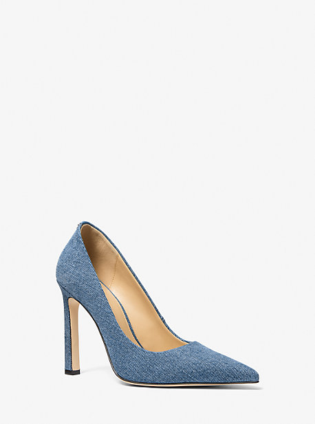 Buy Michael Kors Amara Denim Pumps Blue At 59% Off Editorialist