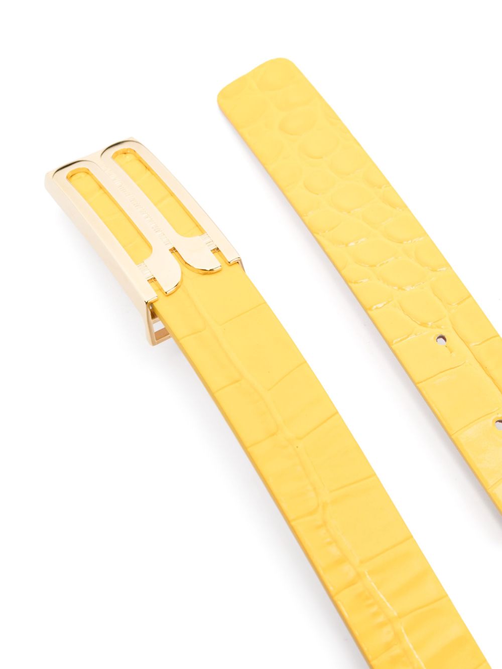 Victoria Beckham Frame Belt - Yellow | Editorialist display picture 1