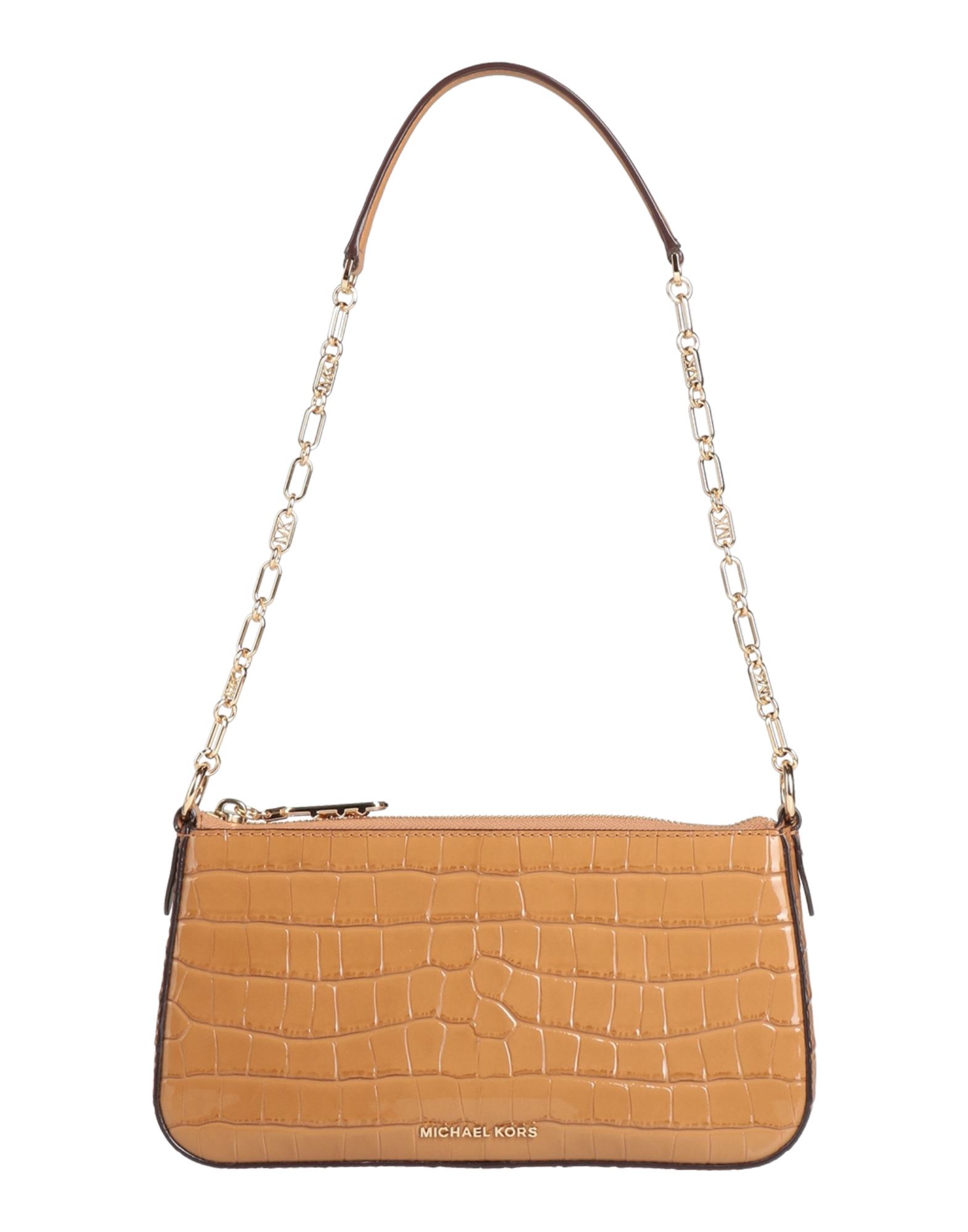 Buy Michael Kors Crocodile-print Baguette Bag Beige At 26% Off