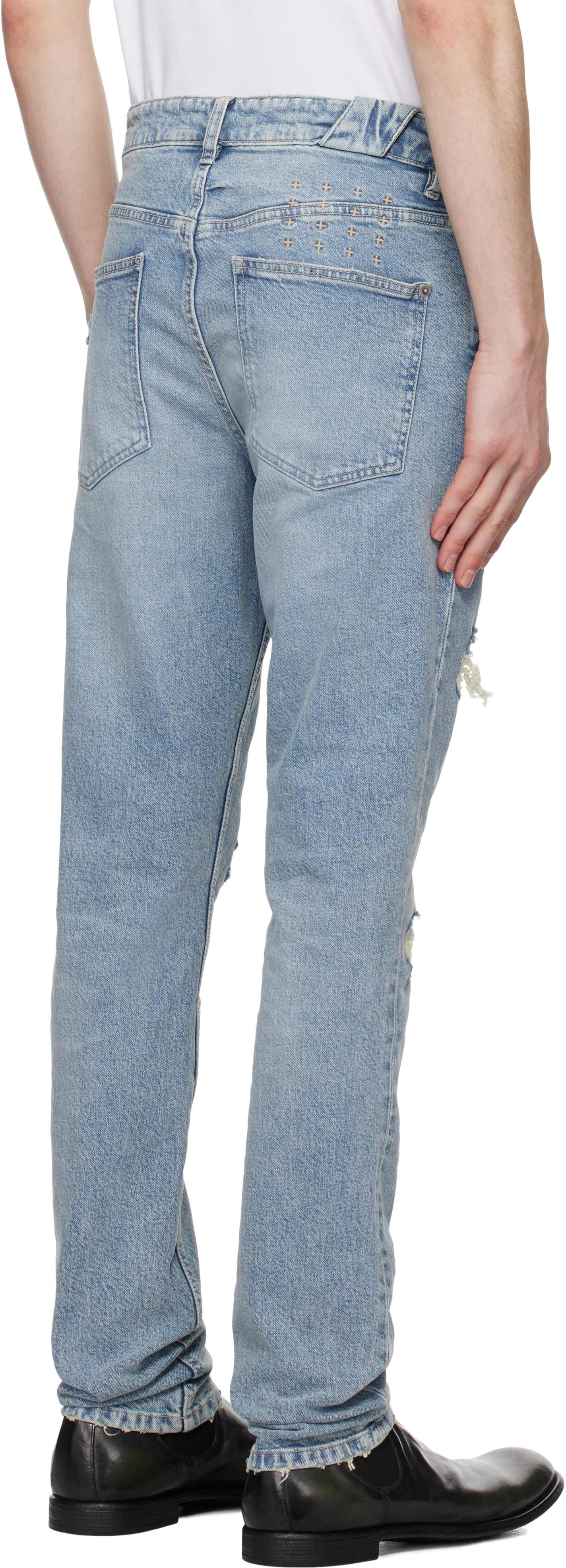 Ksubi Chitch Champagne Destroy Sketch Jeans In Denim 55% Off