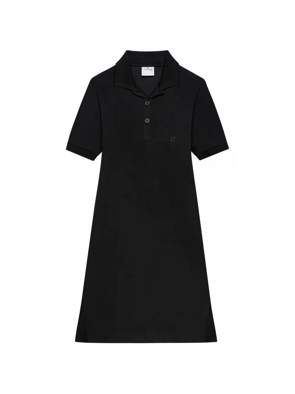 COURREGES Courrèges Short Sleeve Polo Mini Dress