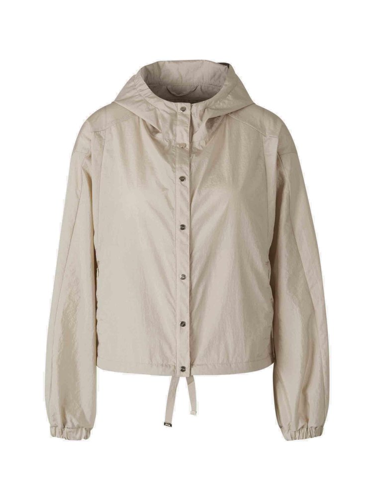 Herno Hooded Zip-Up Jacket In Beige - 33% Off | Editorialist Herno Hooded Zip-Up Jacket In Beige - 33% Off | Editorialist