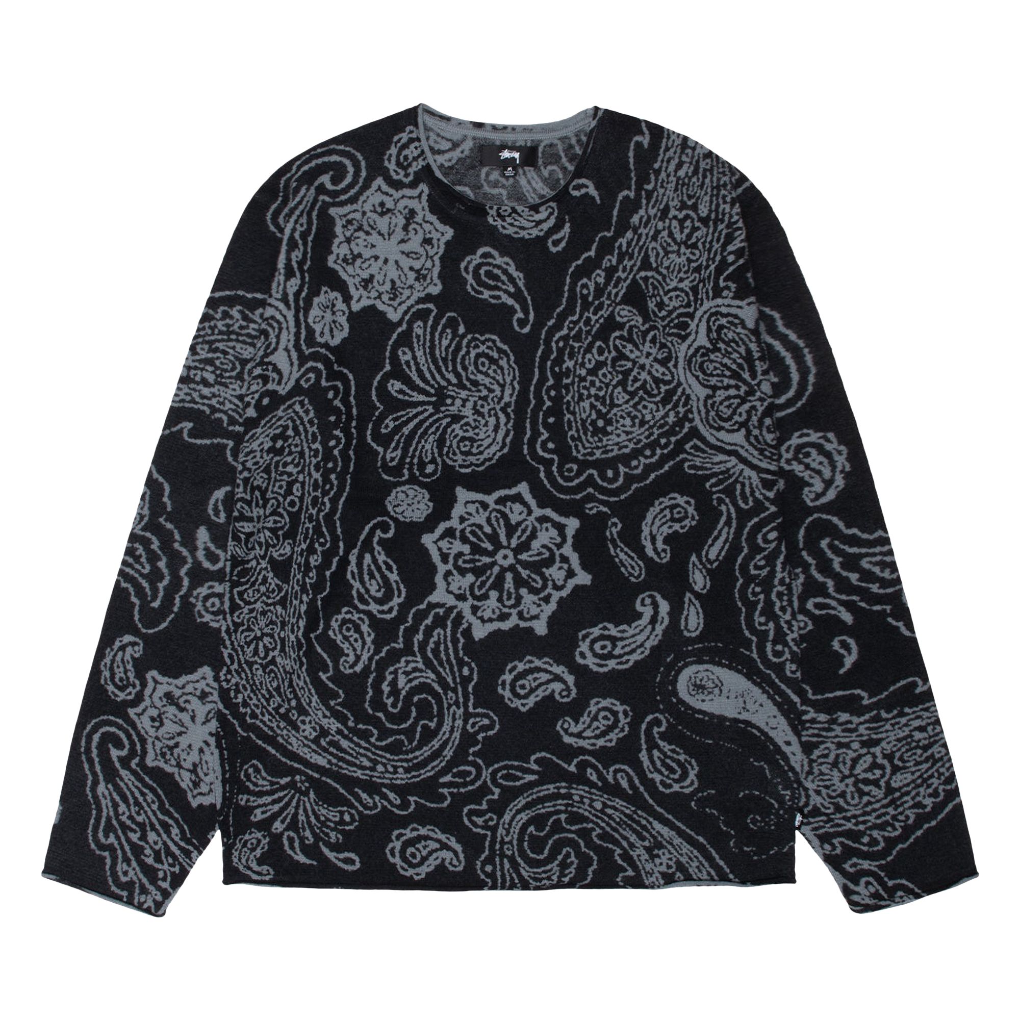 StüSsy Orchid Sweater - Black | Editorialist