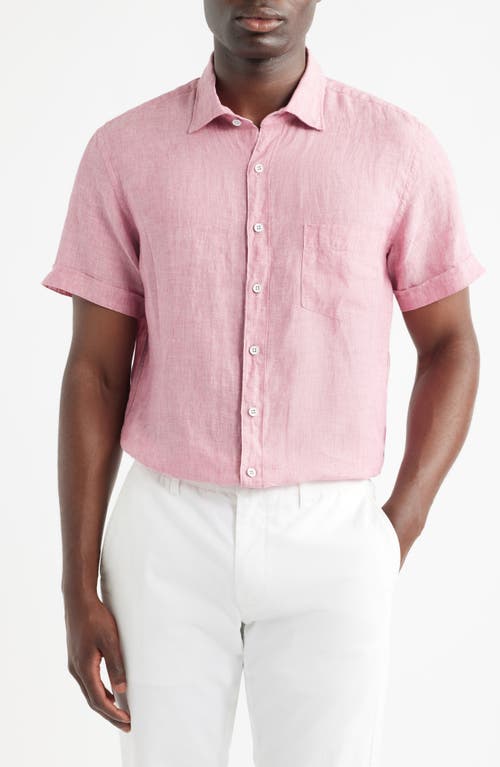 RODD & GUNN palm beach sports fit short sleeve linen button-up shirt