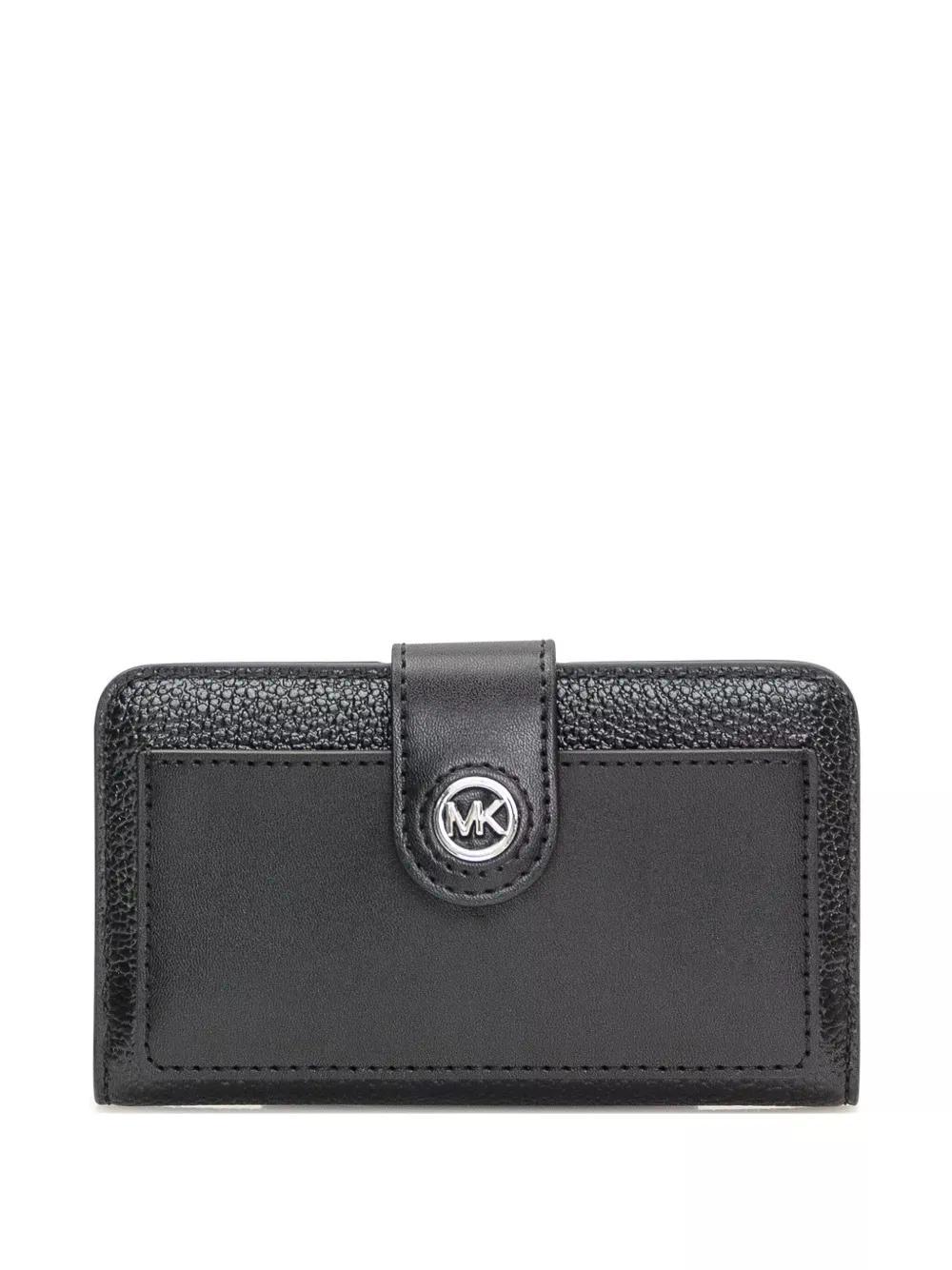 Michael Kors Leather Wallet Black Editorialist