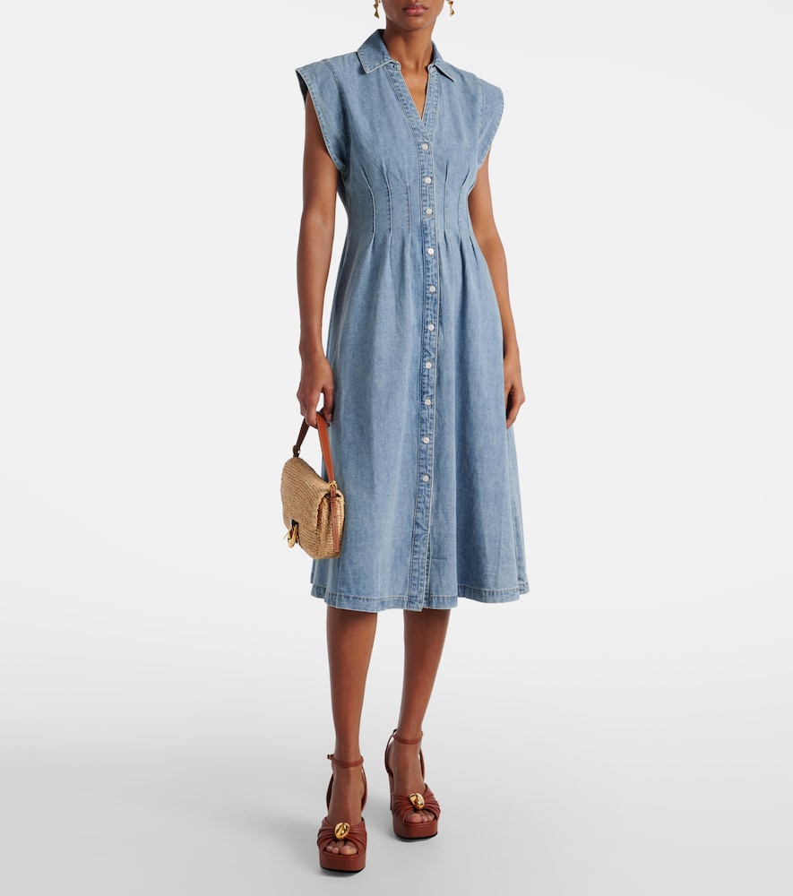 VERONICA BEARD Veronica Beard Ruben Denim Midi Dress