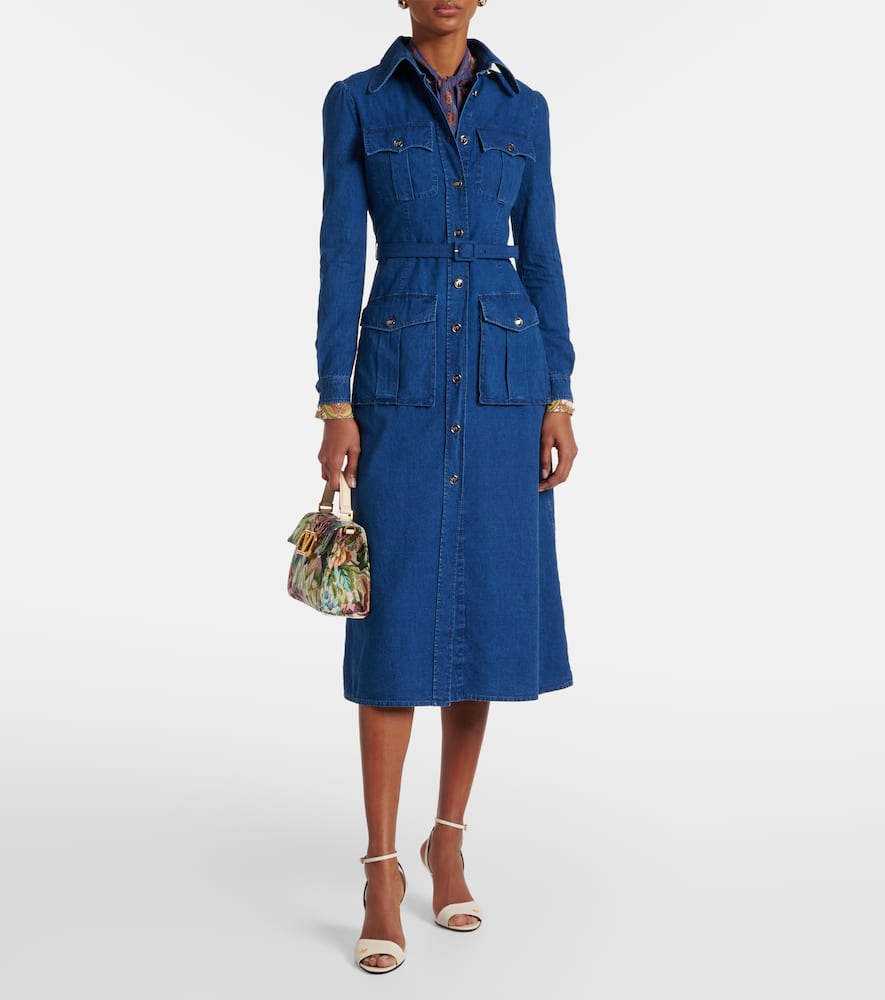 VALENTINO Valentino Denim Shirt Dress