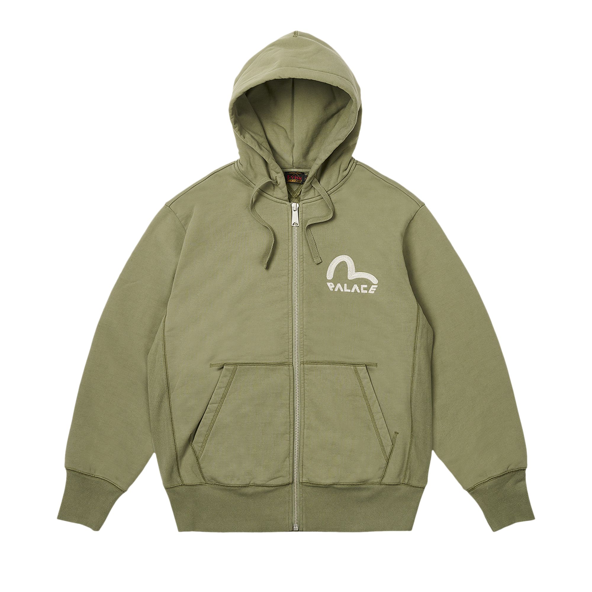 Palace X Evisu Zip Hood - Green | Editorialist Palace X Evisu Zip Hood - Green | Editorialist
