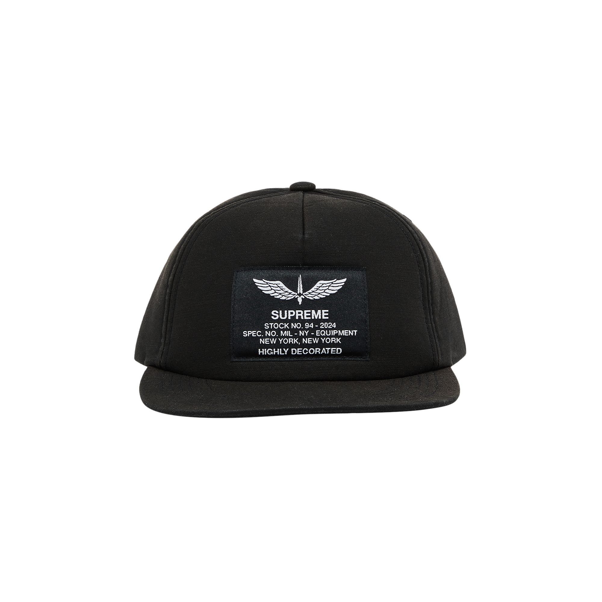 Supreme Surplus 5-Panel Cap - Black | Editorialist