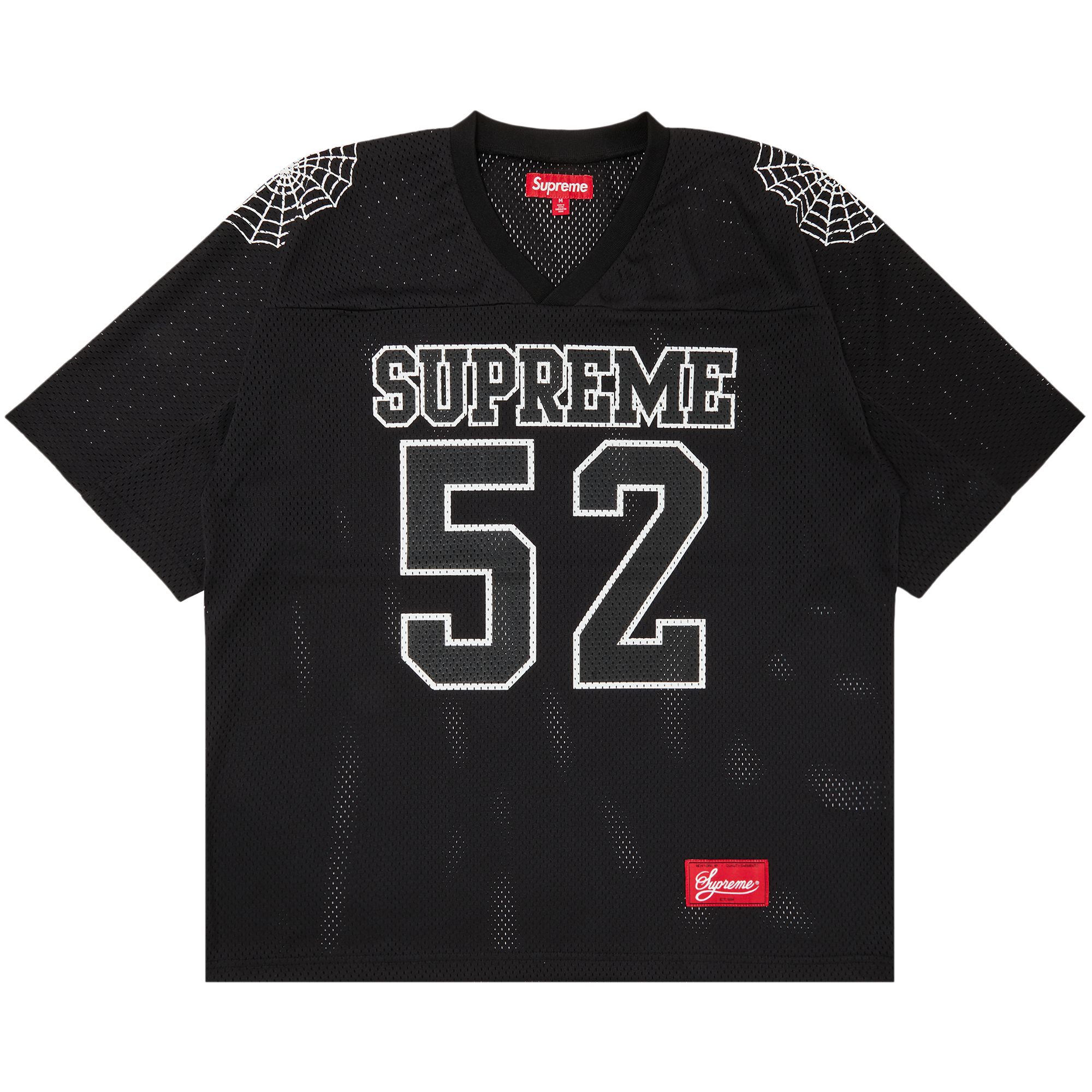 Supreme Spiderweb Football Jersey - White | Editorialist