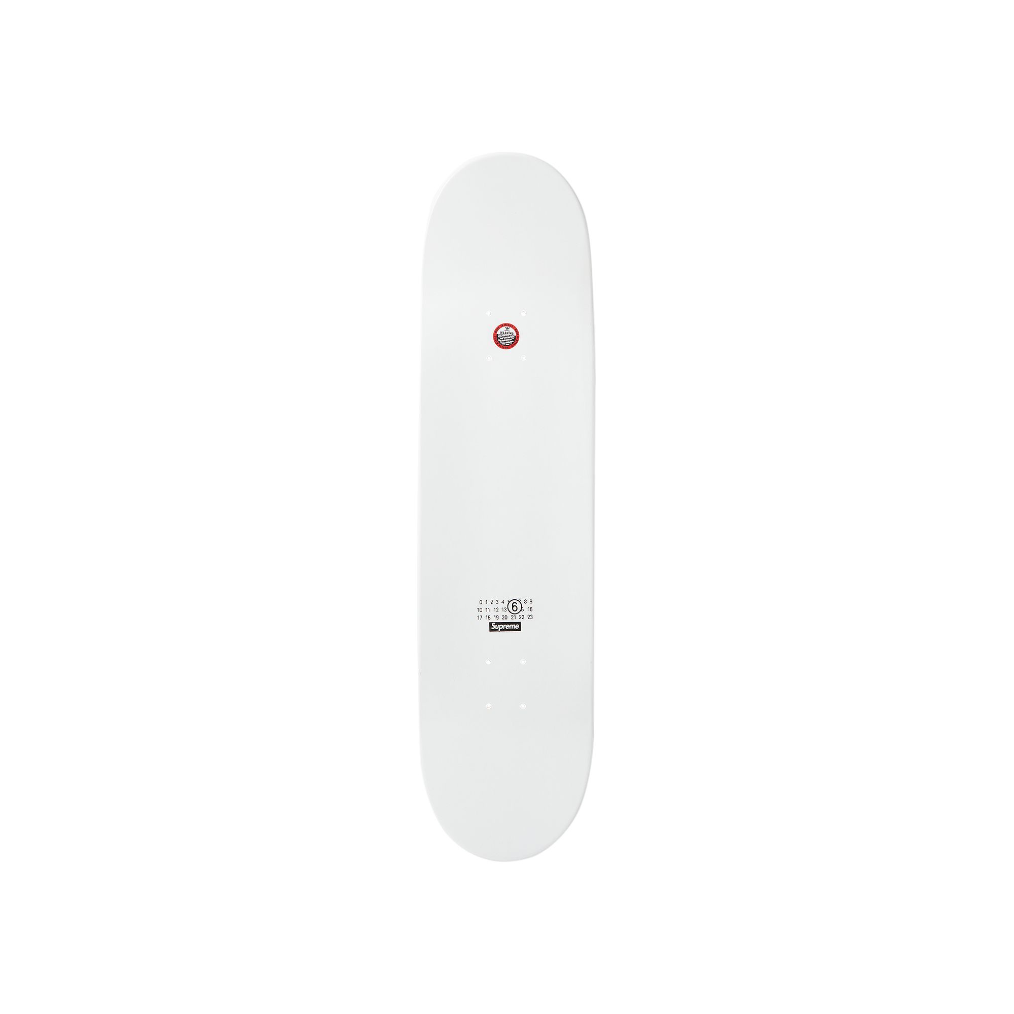 Supreme X Mm6 Maison Margiela Skateboard - White | Editorialist