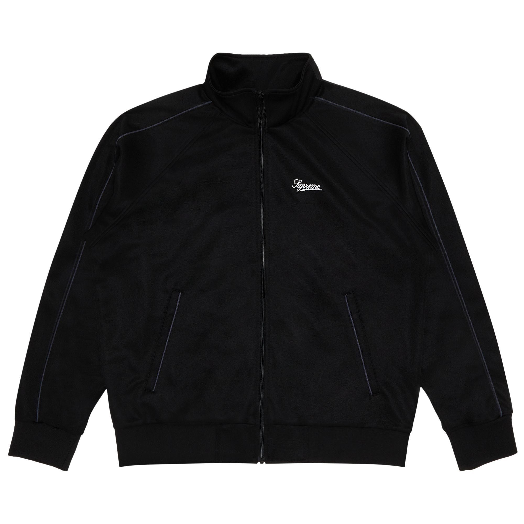 Needles Black Poly Smooth Track Jacket In C-Black - 25% Off