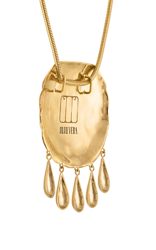 Juju Vera Petra -Plated Shell Necklace Gold Editorialist