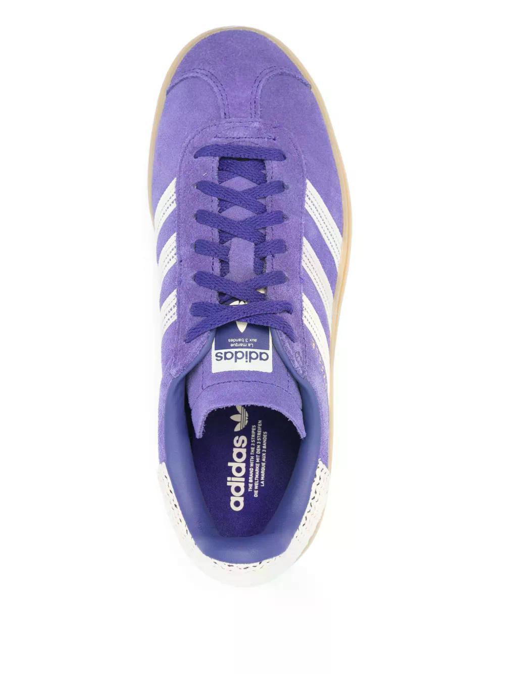 adidas gazelle silver green womens Gazelle ADV 9.5 / Super Purple/Chalk White/Gold Metallic