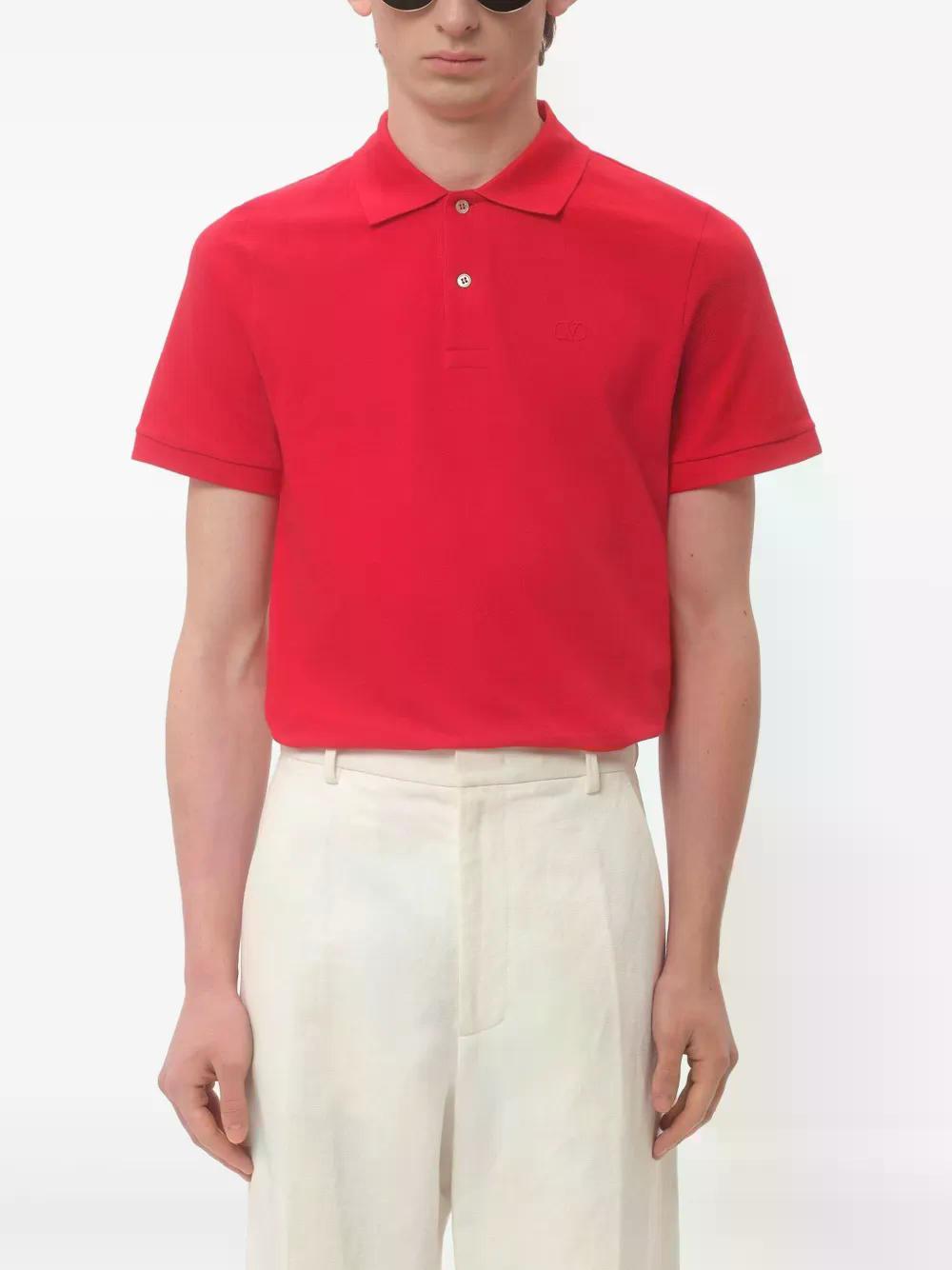VALENTINO vlogo-embroidered polo shirt