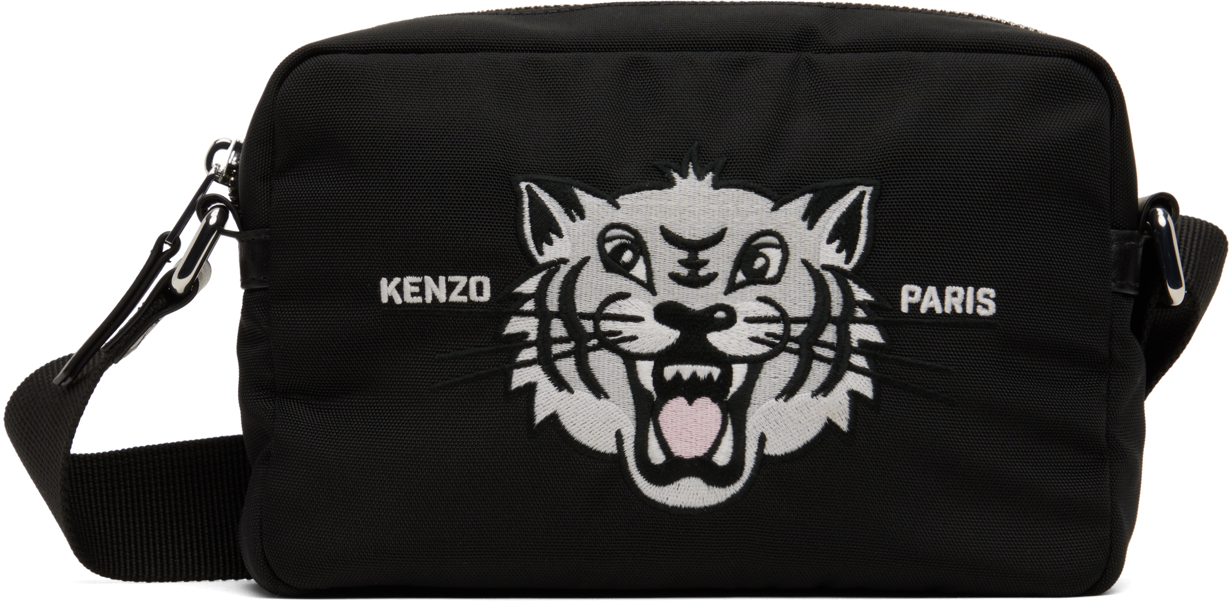 Kenzo Paris Varsity Crossbody Bag In Black - 36% Off