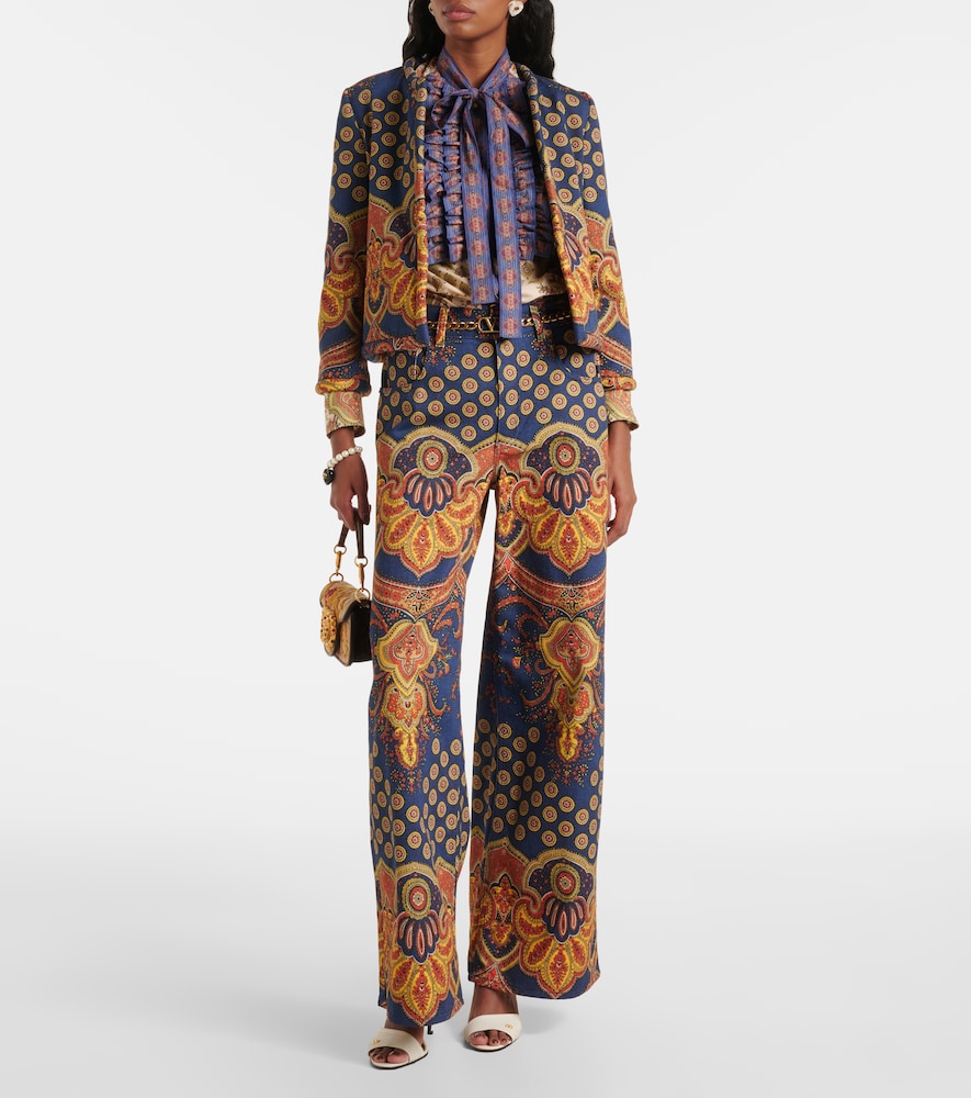 VALENTINO Valentino Voyage Imaginaire Wide-Leg Jeans