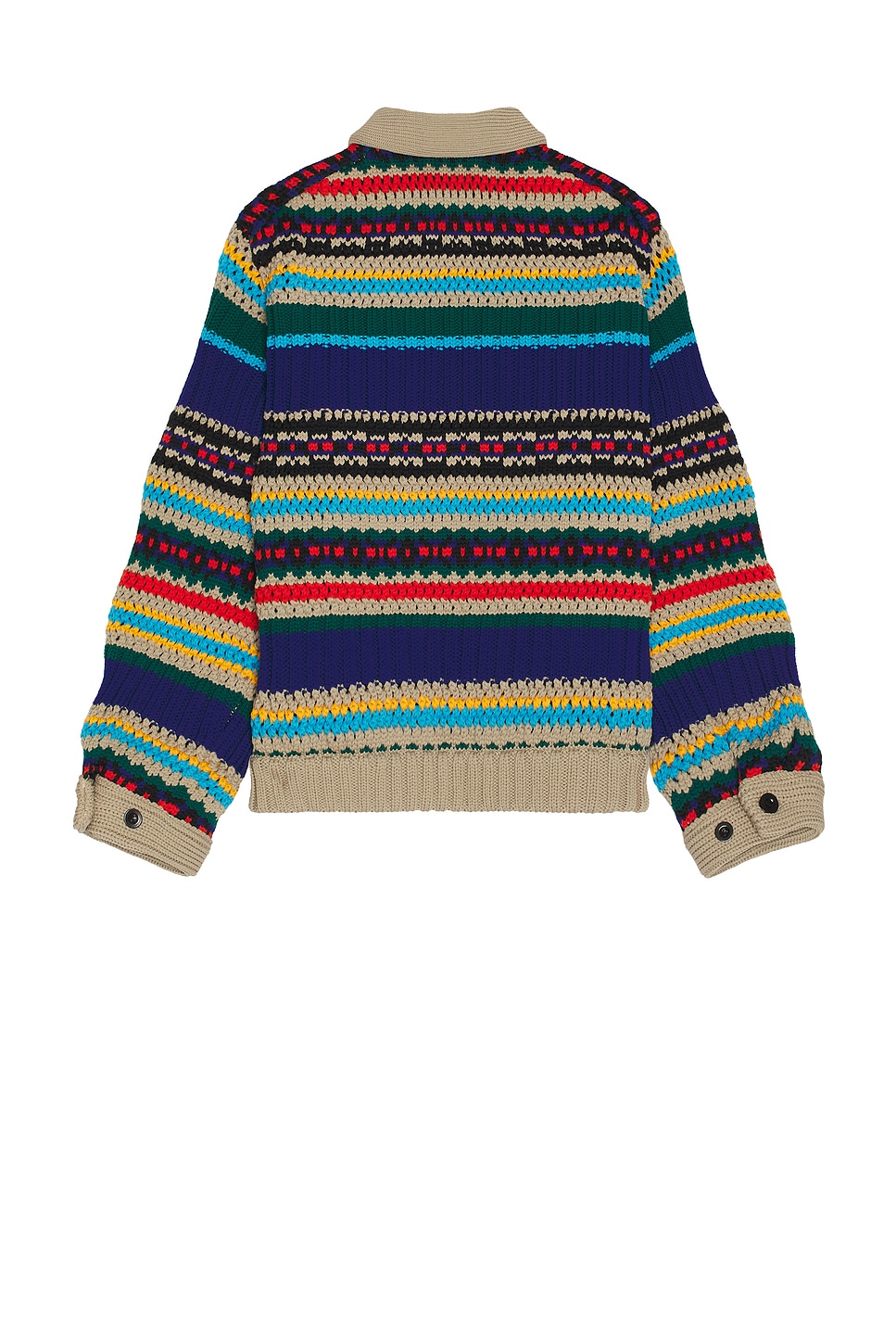 【25ss】sacai Mesh knit Blouson Sacai Mesh Knit Blouson In Multi - 30% Off | Editorialist