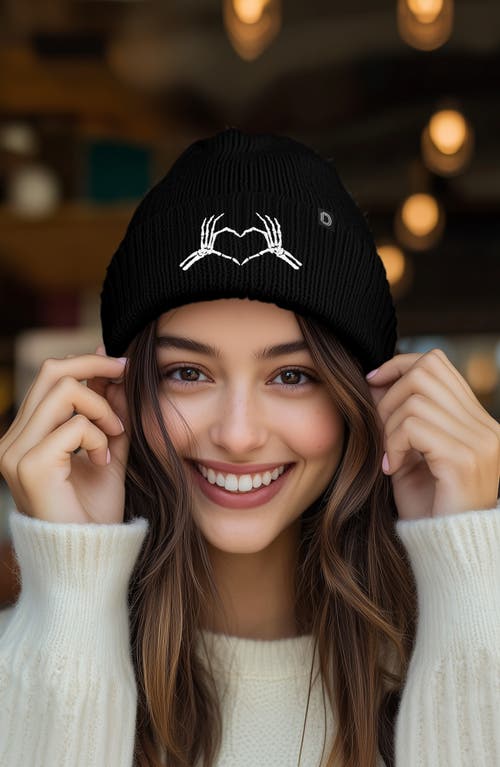 Chrome Hearts Horseshoe Skull Cap Beanie In Black | Editorialist