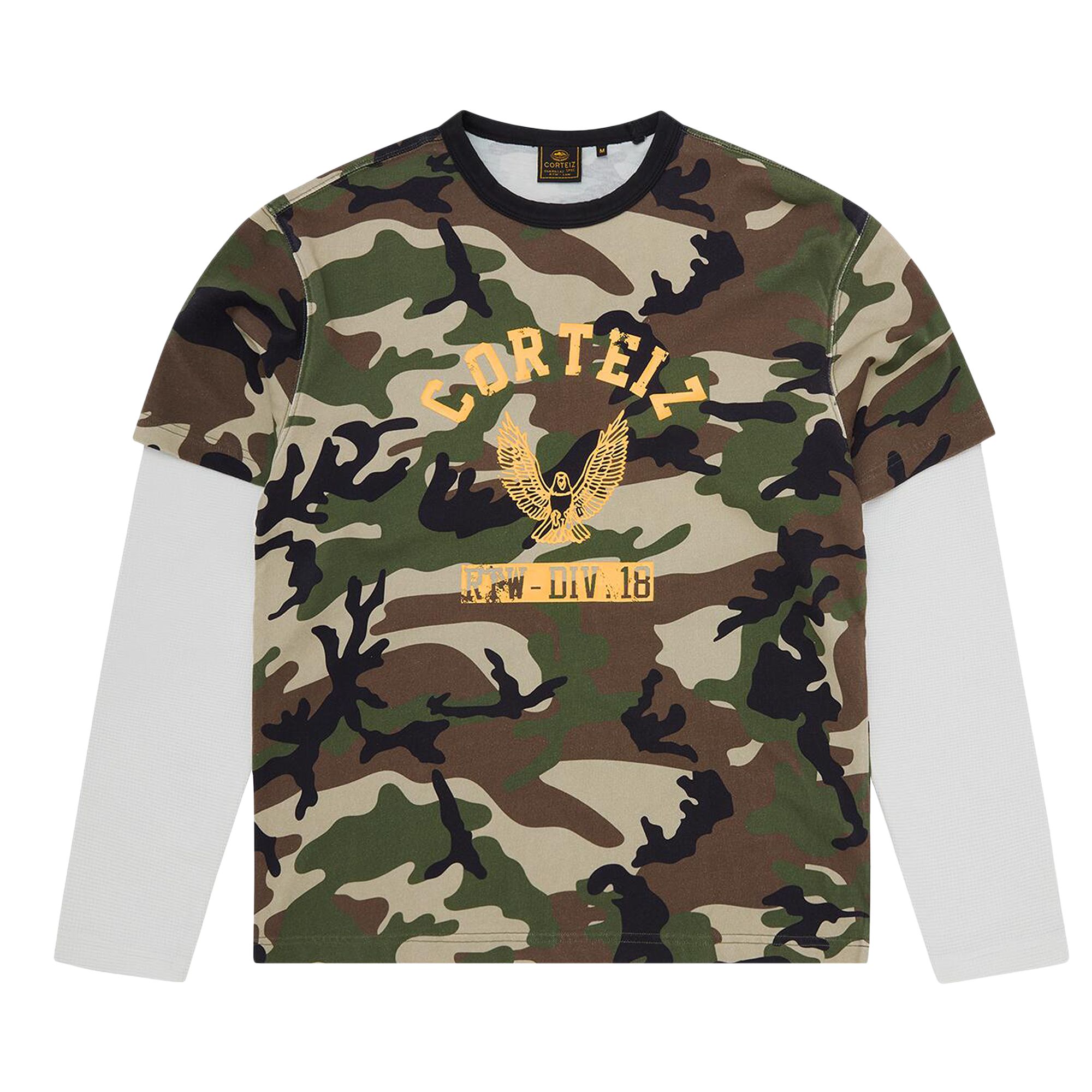 Corteiz Eagle Camo Thermal Long-Sleeve - Green | Editorialist