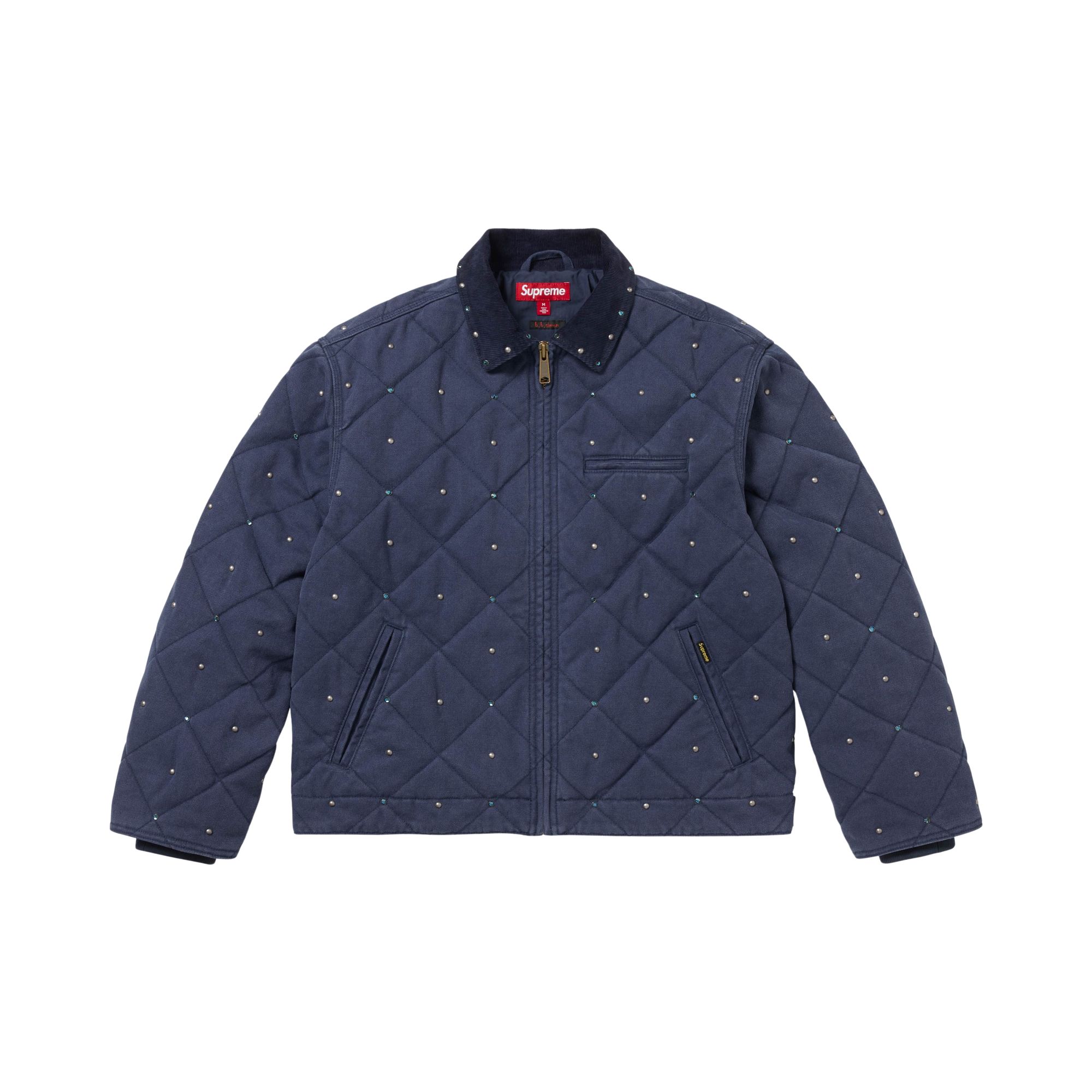 Supreme X B.B. Simon Quilted Work Jacket - Blue | Editorialist