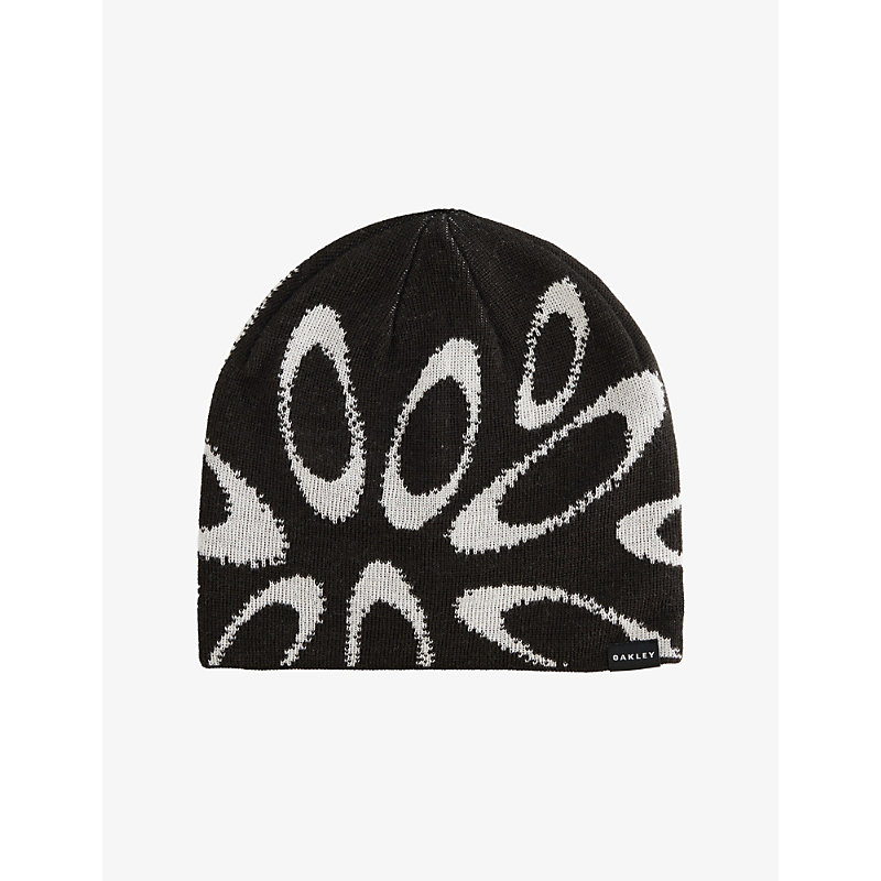 Oakley Ellipse Graphic Knitted Beanie - Black/White | Editorialist