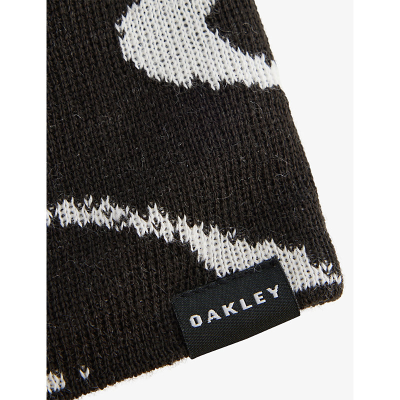 Oakley Ellipse Graphic Knitted Beanie - Black/White | Editorialist