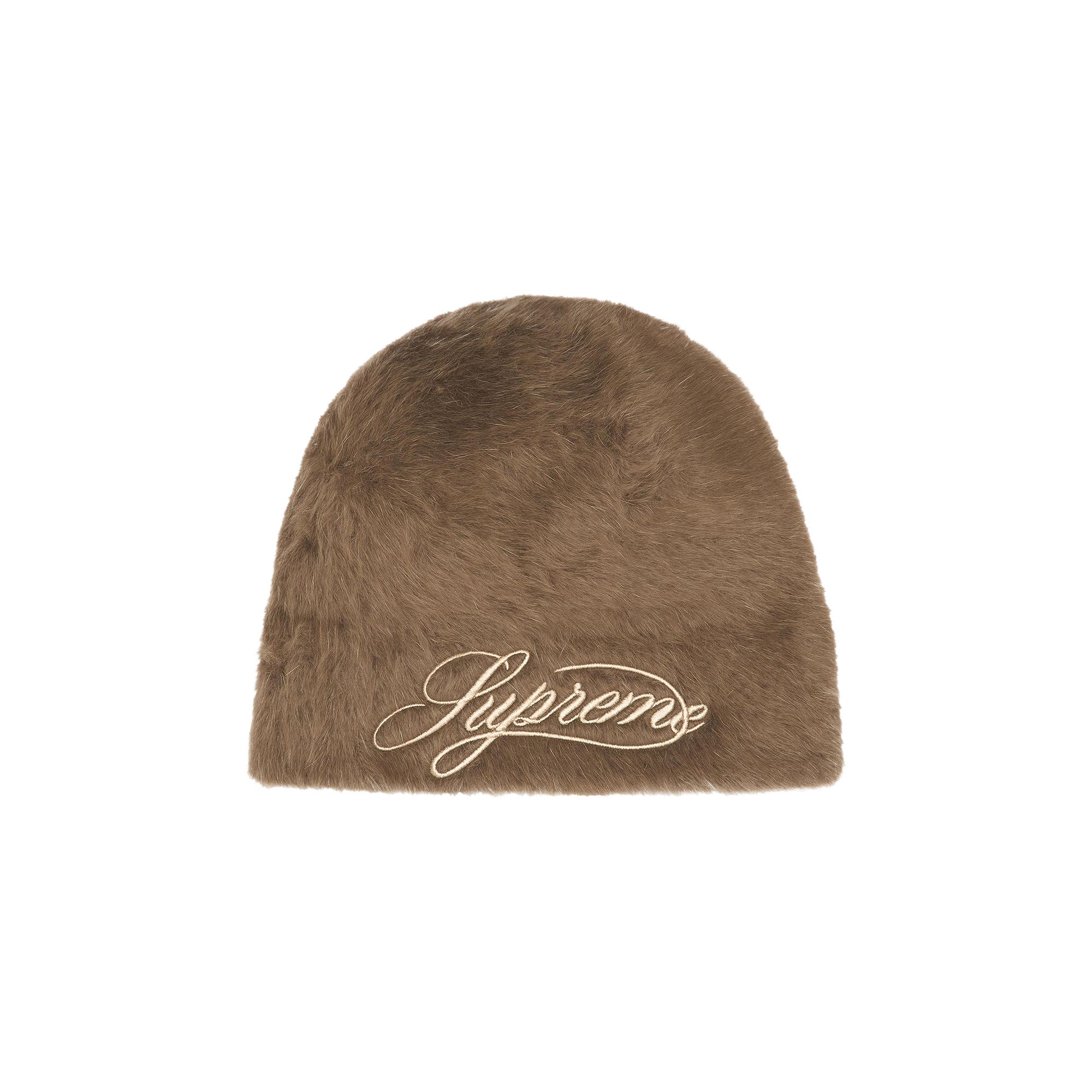 Supreme X Kangol Furgora Script Beanie - Brown | Editorialist