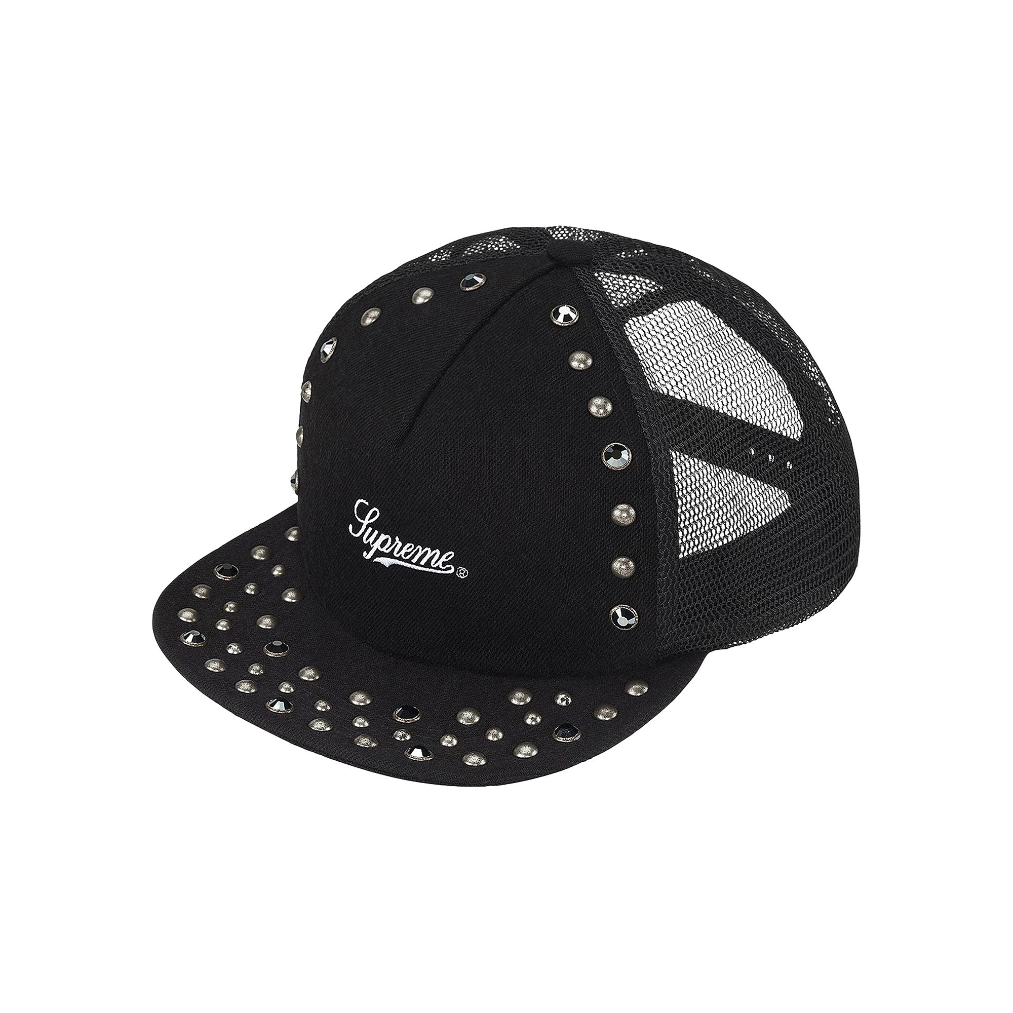帽子 Supreme x B.B. Simon Studded Canvas Cap Supreme®/b.b. Simon Studded Canvas Mesh Back 5-Panel - Supreme