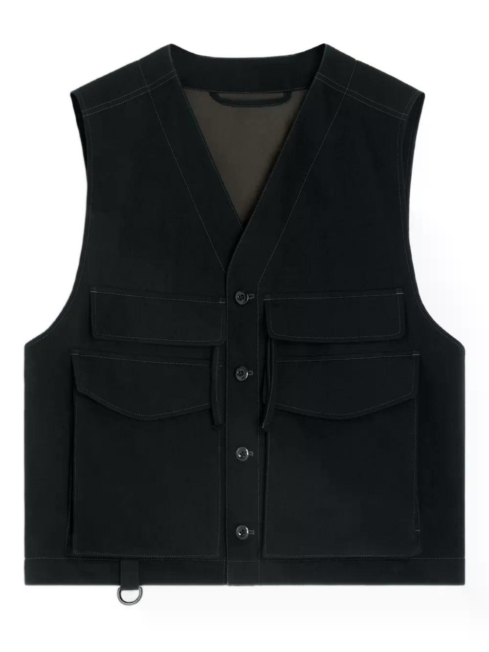 Lemaire Reporter Vest - Abbey Stone | Editorialist