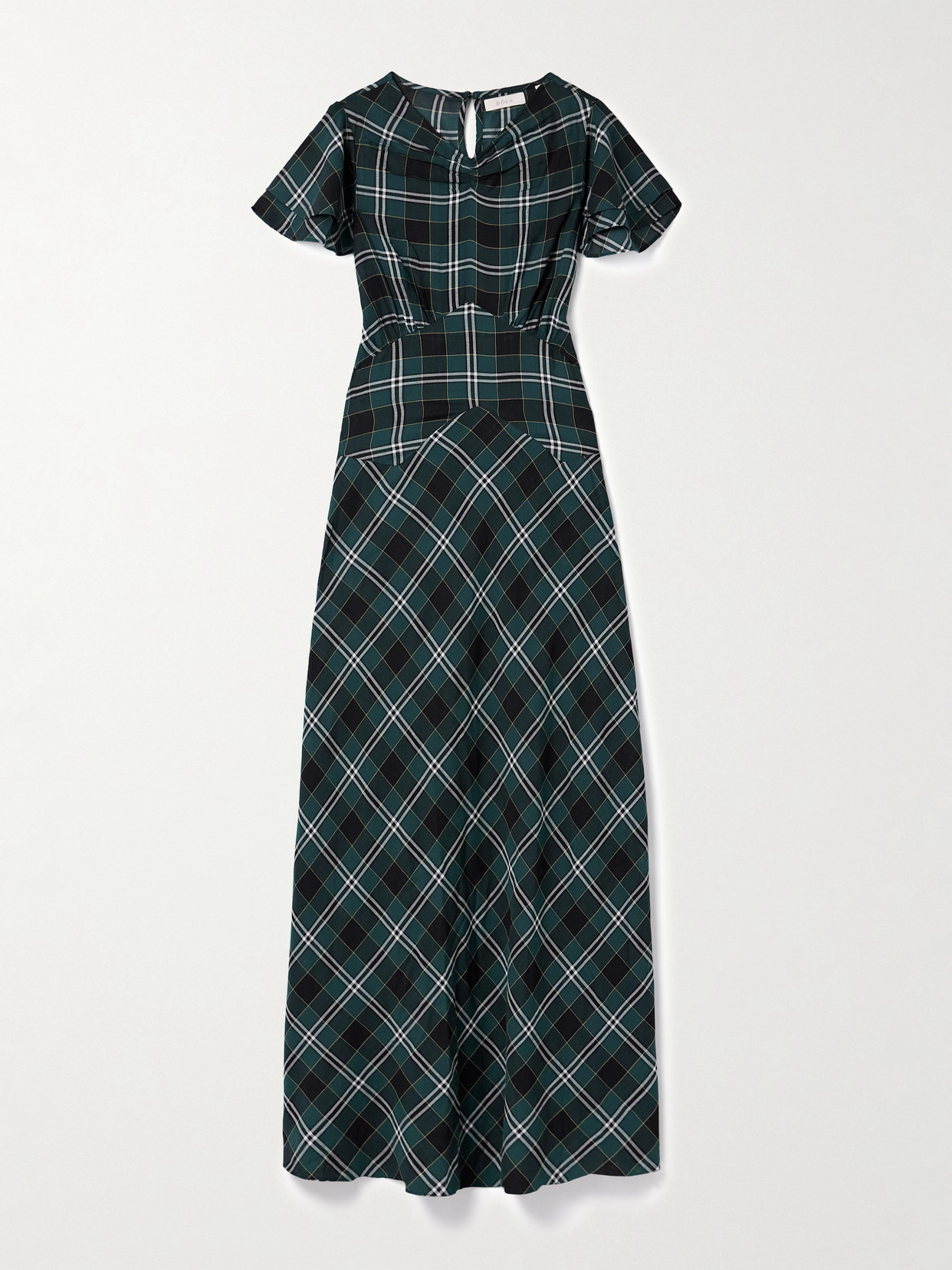 green check maxi dress Checkmate Dress main image 0
