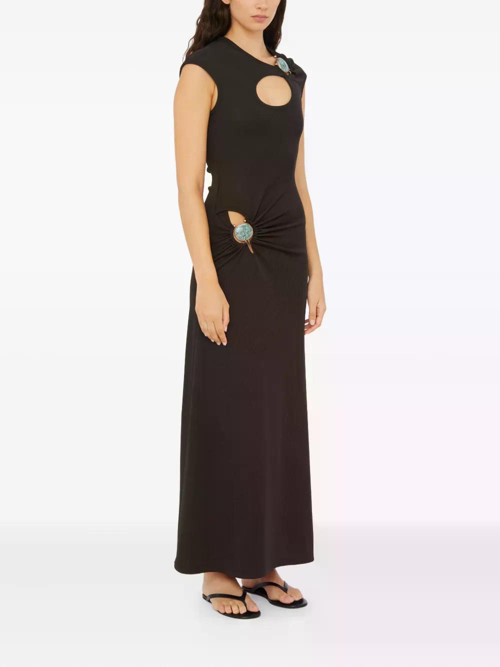 CHRISTOPHER ESBER Mineral-Stone Maxi Dress