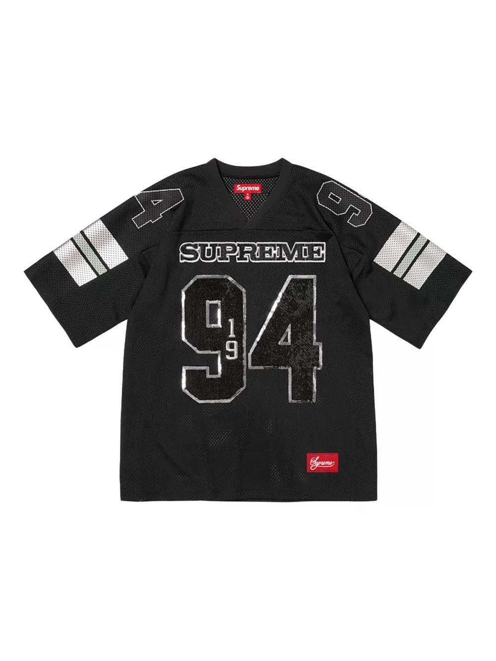 シャツ Supreme Spiderweb Football Jersey Supreme Spiderweb Football Jersey - Black | Editorialist