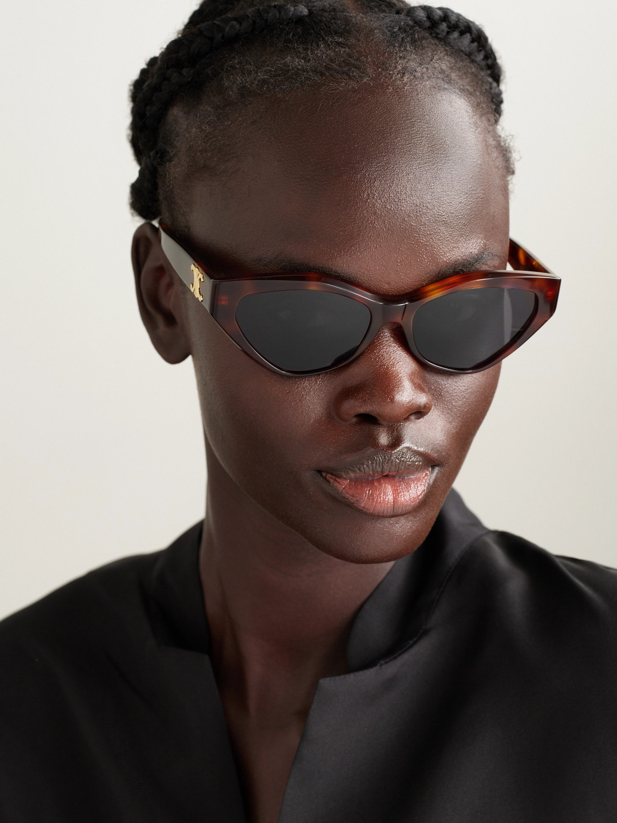Celine Triomphe Cat-Eye Sunglasses - Brown | Editorialist