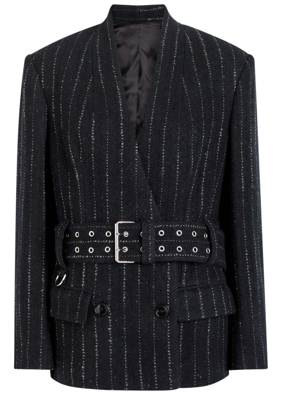 Isabel Marant Vaklero Patterned-Jacquard Jacket In Black 69% Off