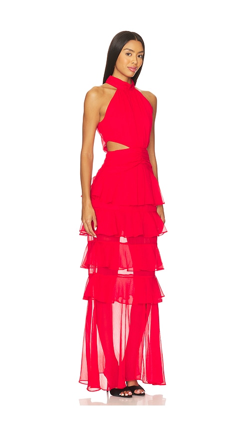 women's halter neck maxi dress Mirella Plunge Halter Neck Maxi Dress main image 0