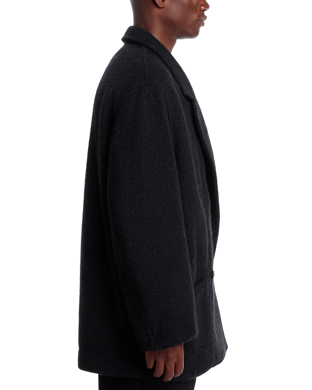 Lemaire Felt Wool Jacket - Black | Editorialist