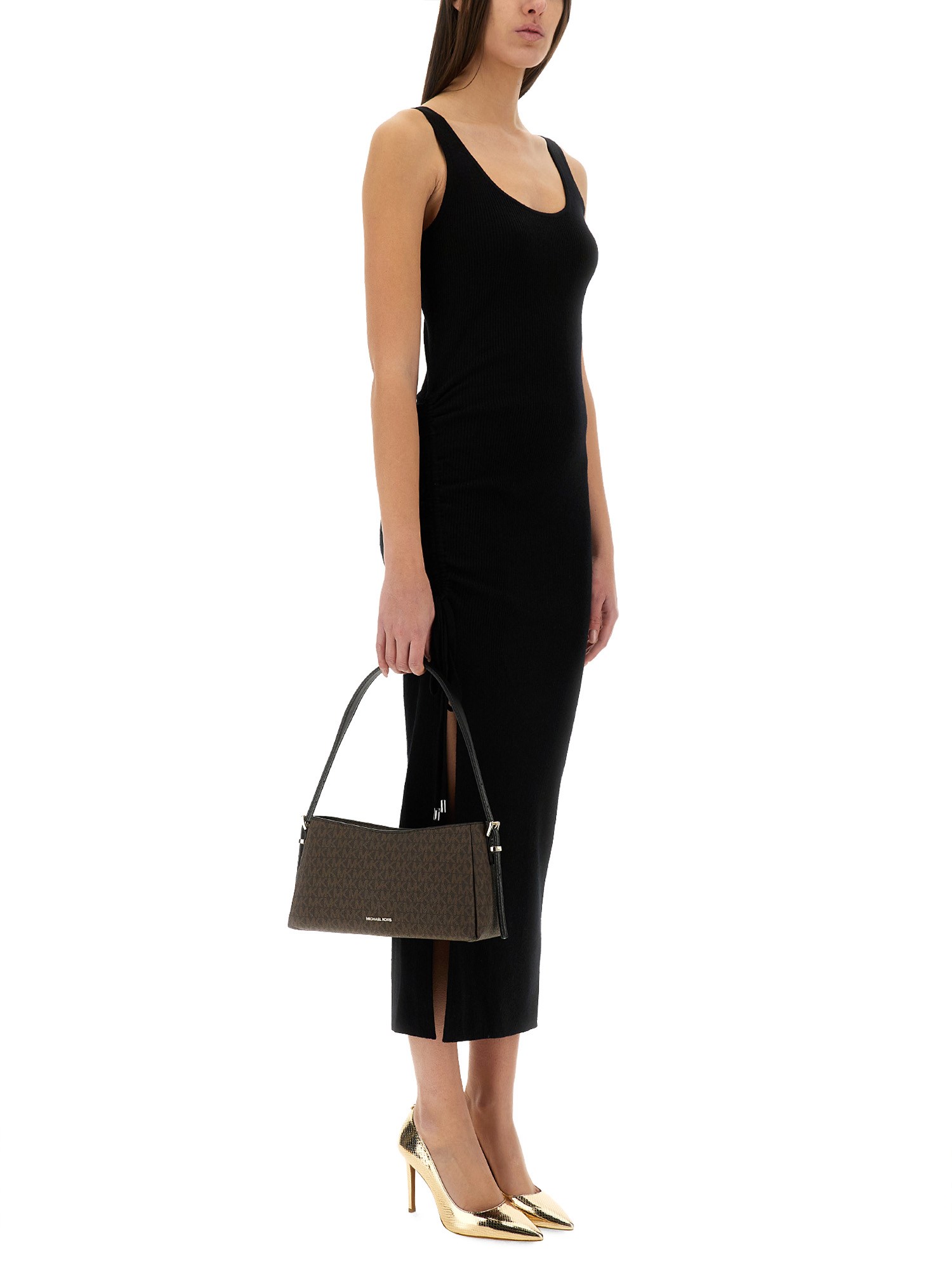 MICHAEL KORS Stretch Wool Blend Camisole Dress